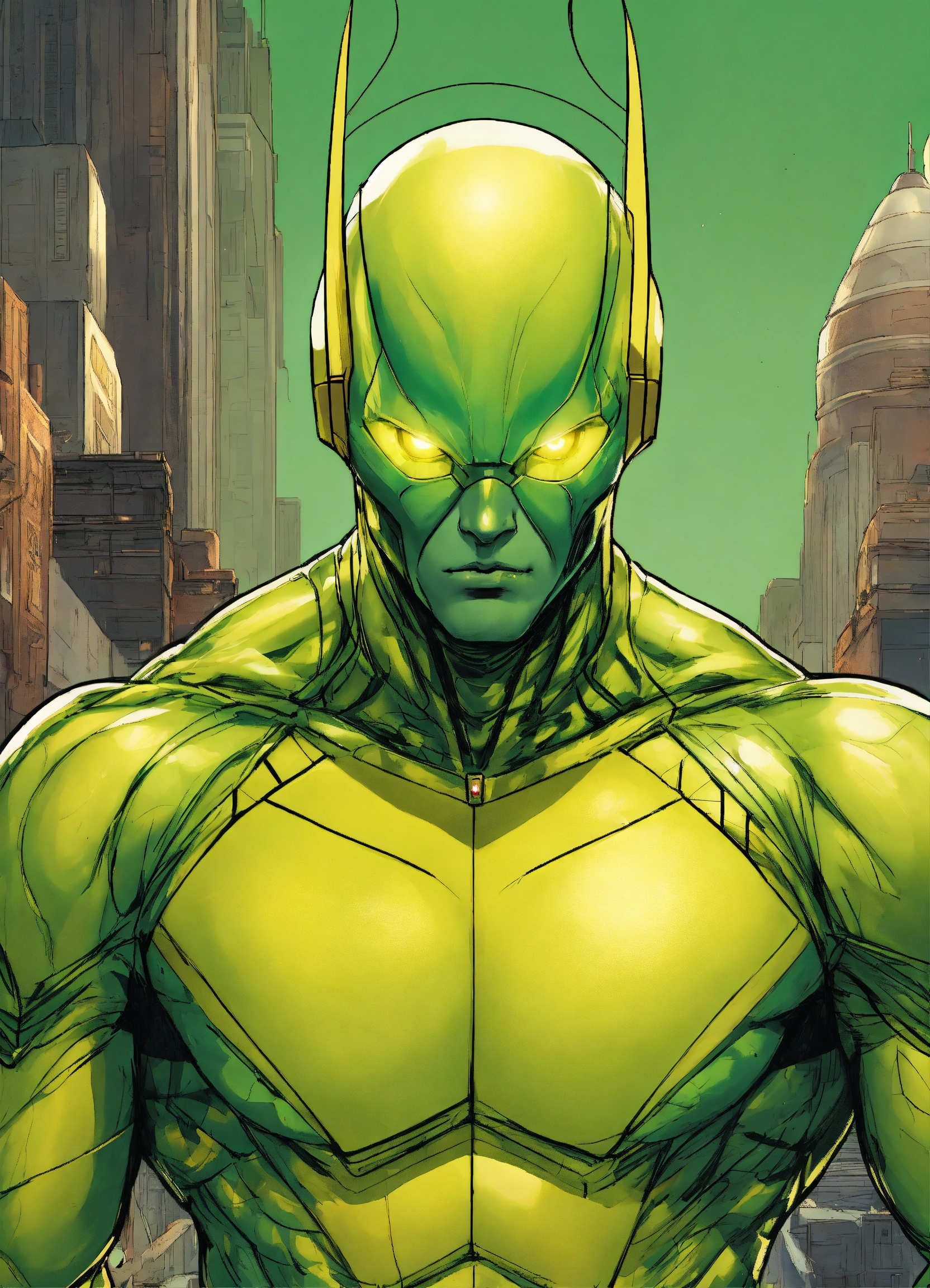 Lexica - Piercing yellow eyes, marvel, highly detailed, white superhero ...