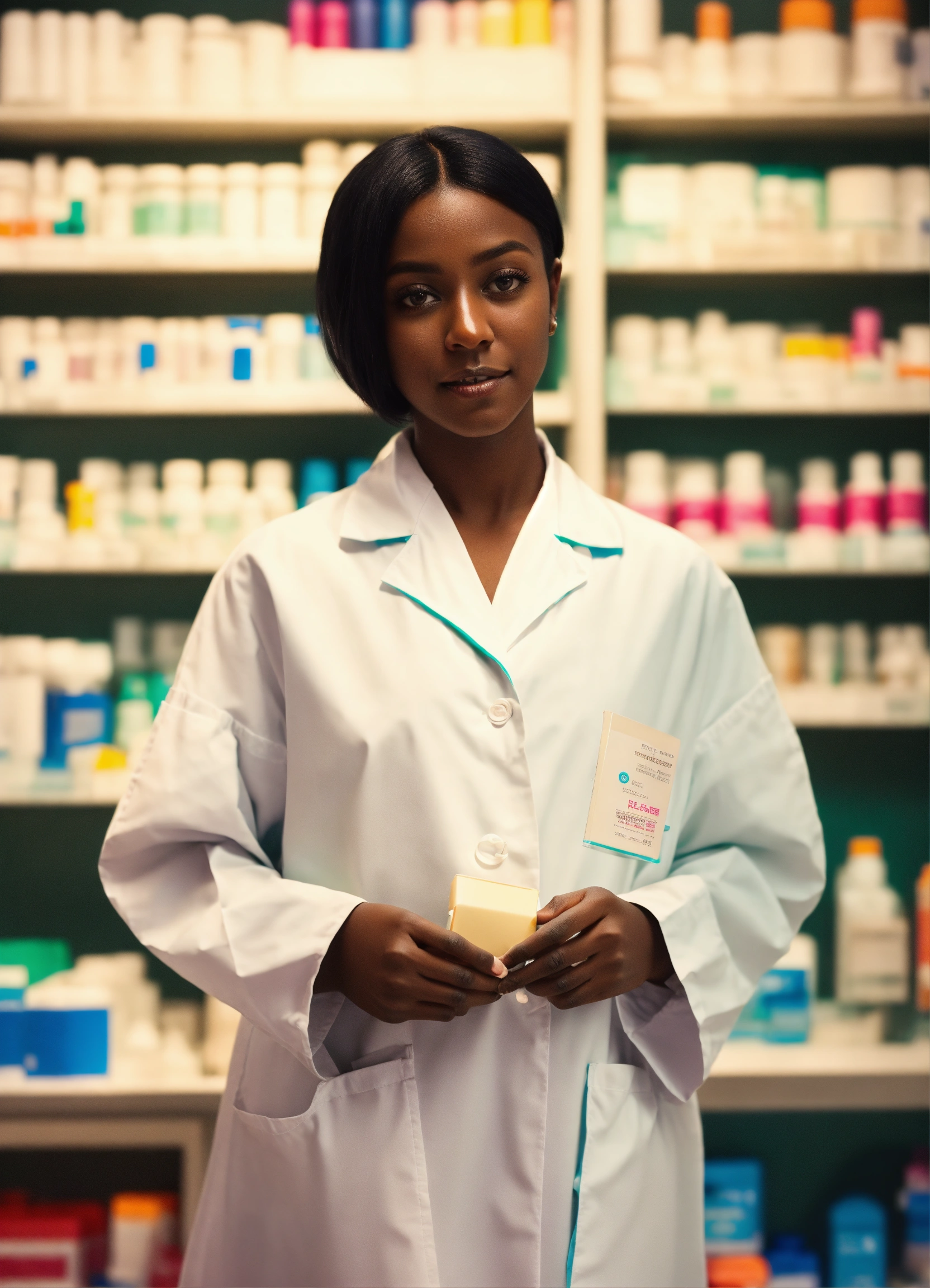 Lexica - A dark-skinned pharmacist with a clean face and well-trimmed ...