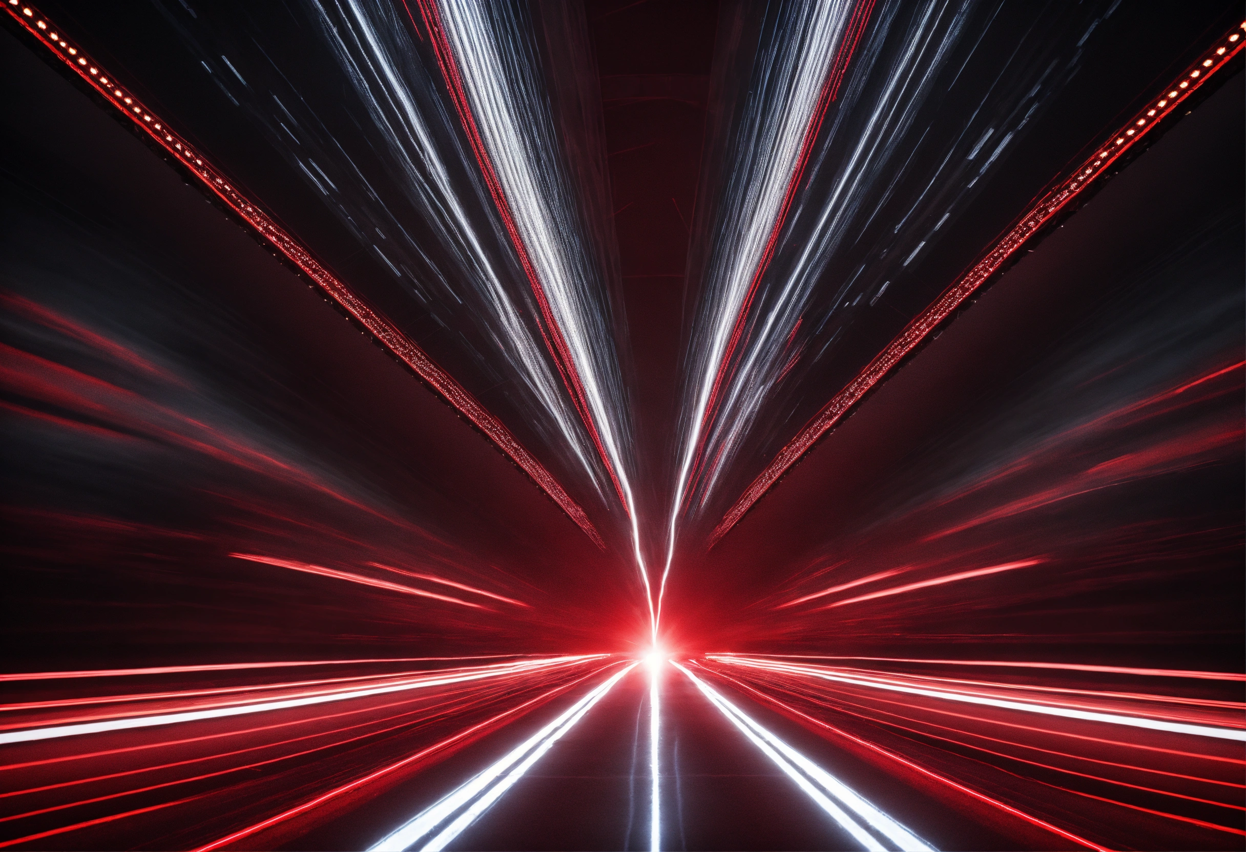 Lexica - Symmetric elegant black red white light trails backdrop art ...