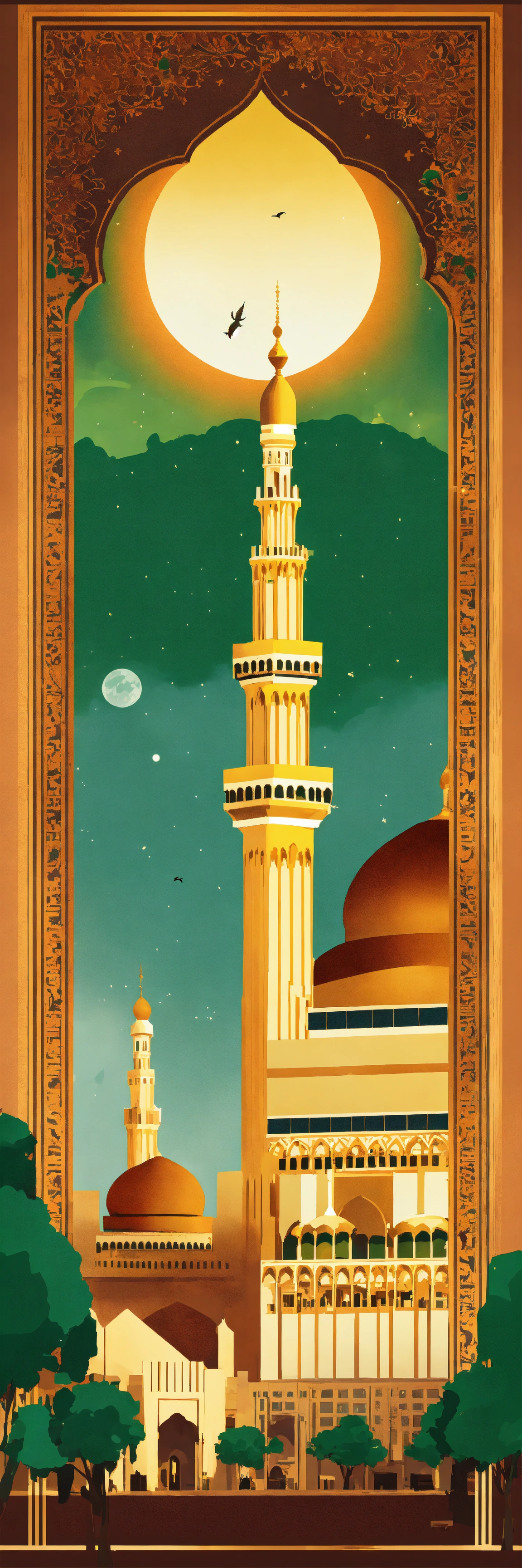 Lexica - Create a beautiful madina vector pic