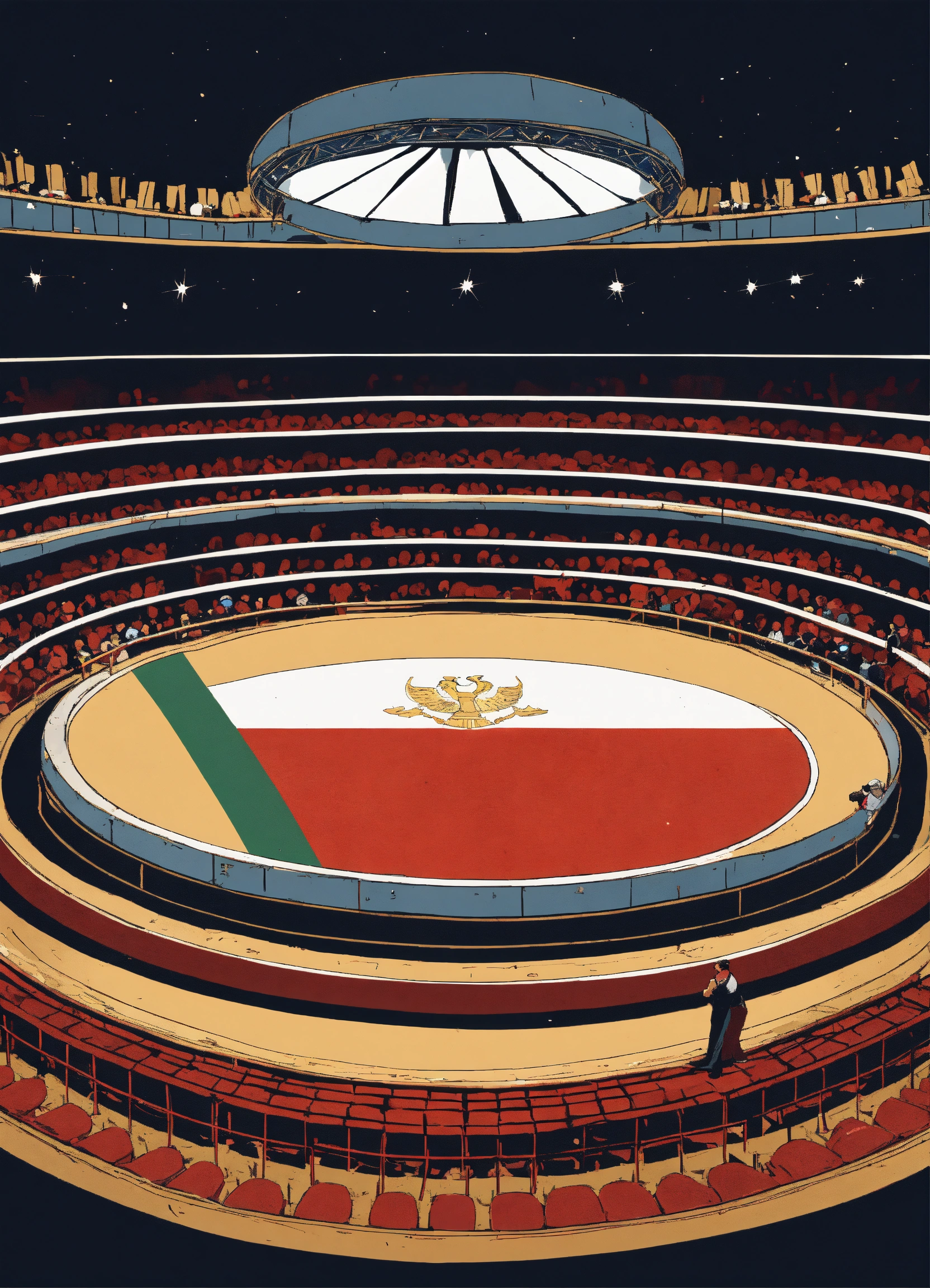 Lexica - "A design that depicts a Greco-Roman wrestling ring with an ...