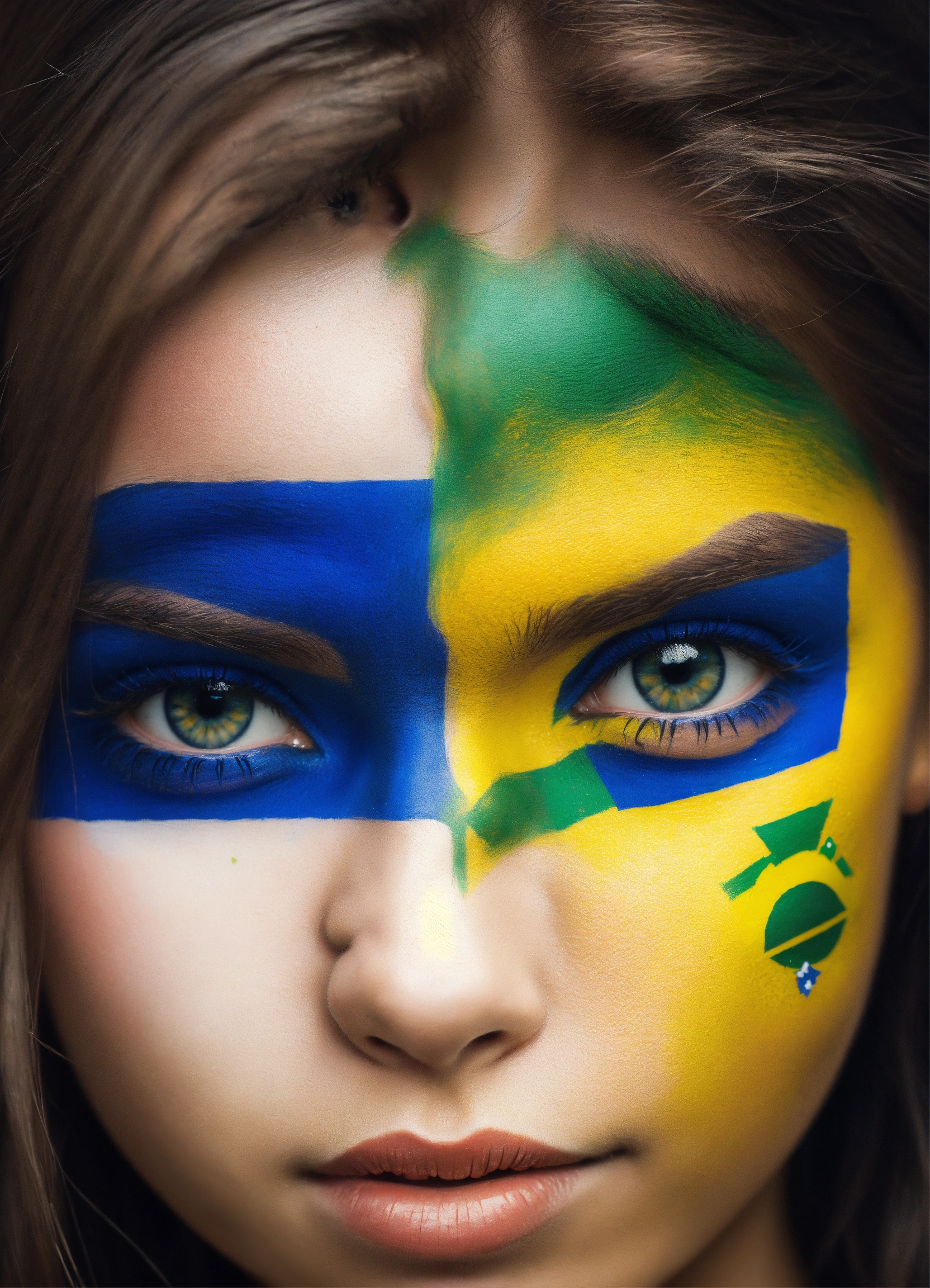 Lexica - Create an image of a beautiful girl with one eye and face ...