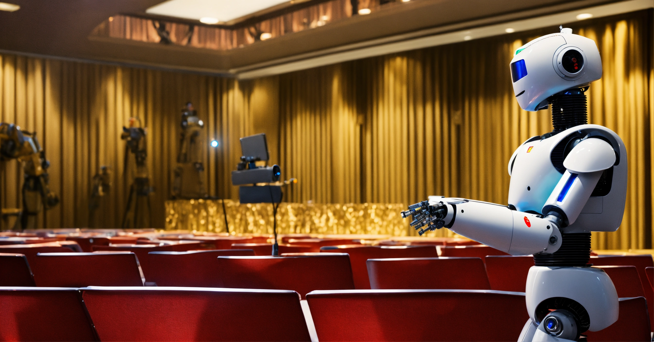 Lexica - Create a futuristic auction using a robot auctioneer and robot ...