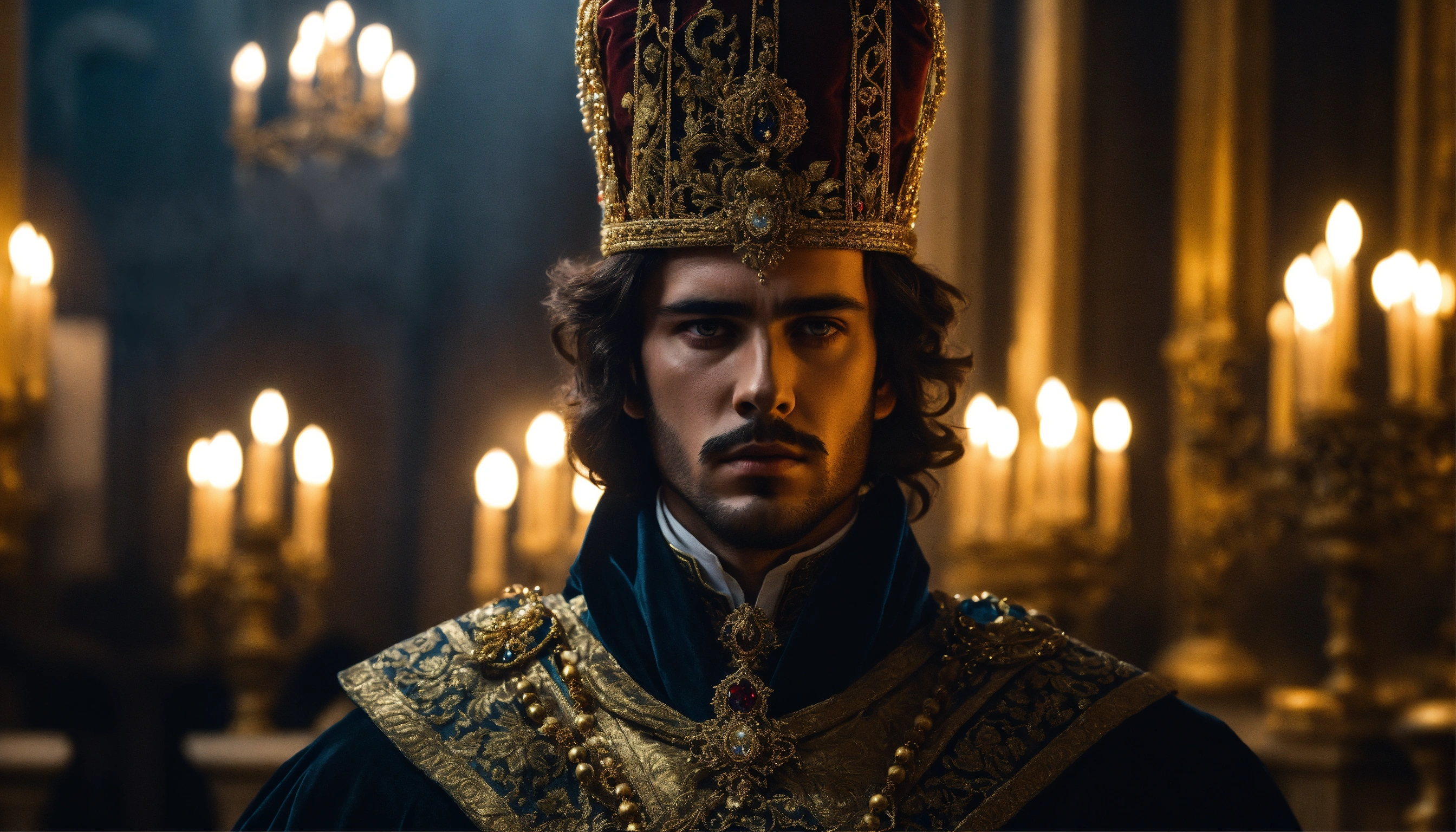 Lexica - Dark, mysterious and dramatic headshot of a young handsome ...