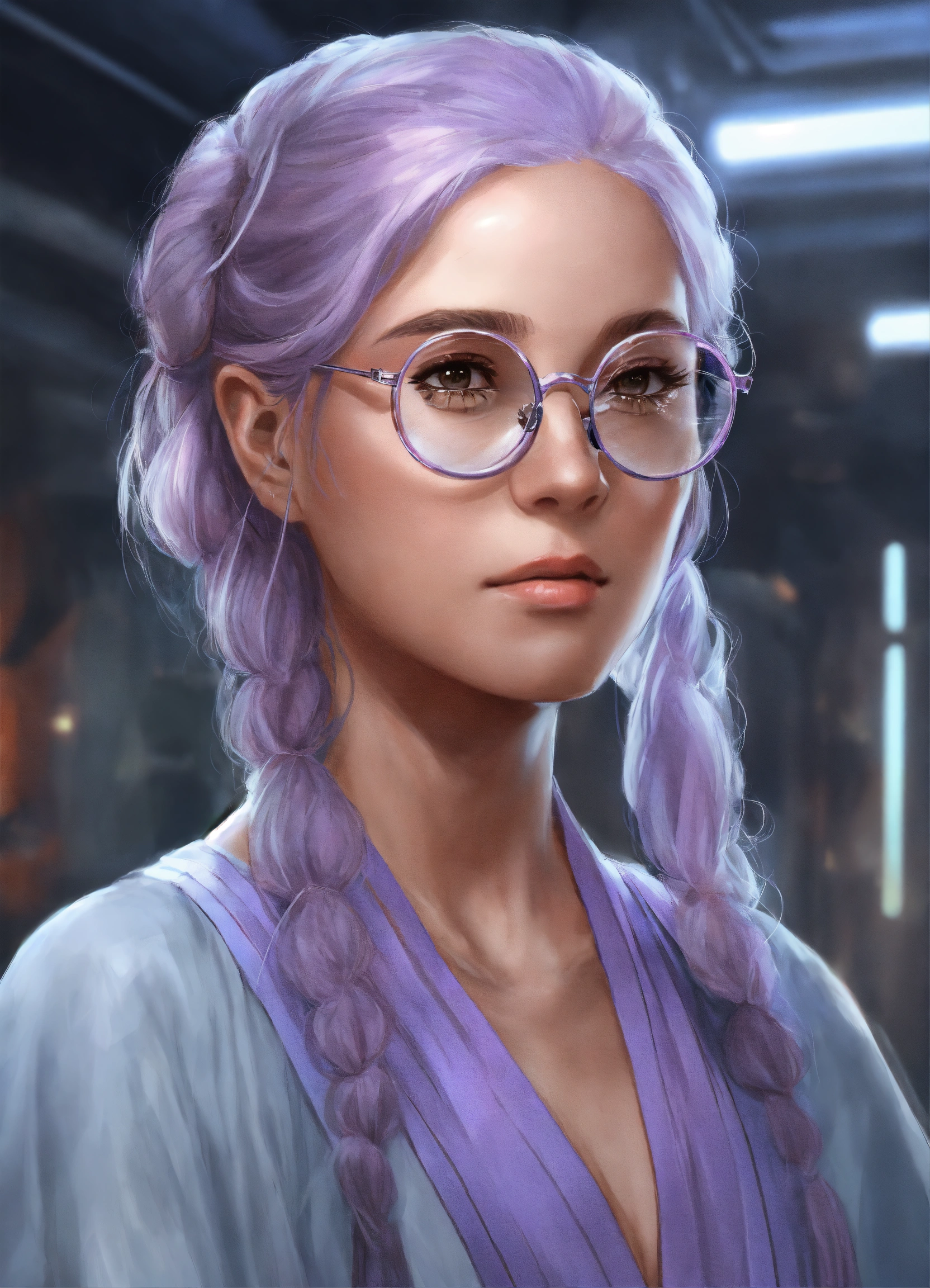 Lexica - Digital art of a Star Wars senator with round-frame glasses ...