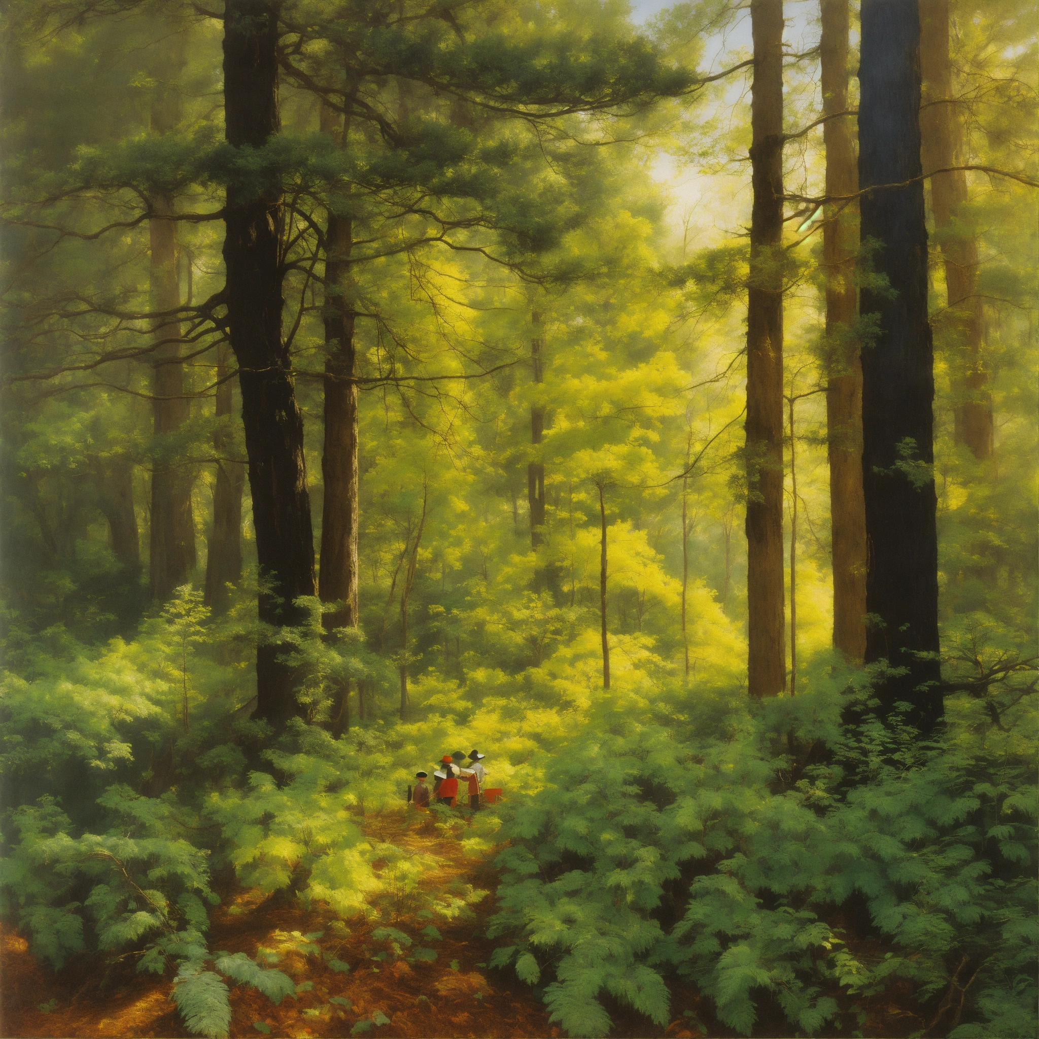 Lexica - Forest painting transparent in style ansel adams, anna atkins ...