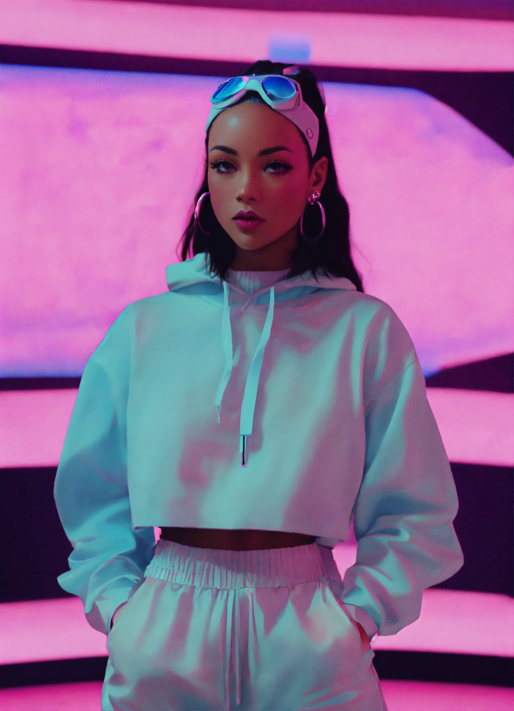 Lexica - Lightskin woman, 4k, y2k clothing, 2000s, dvd screengrab, full body, designer clothing ...