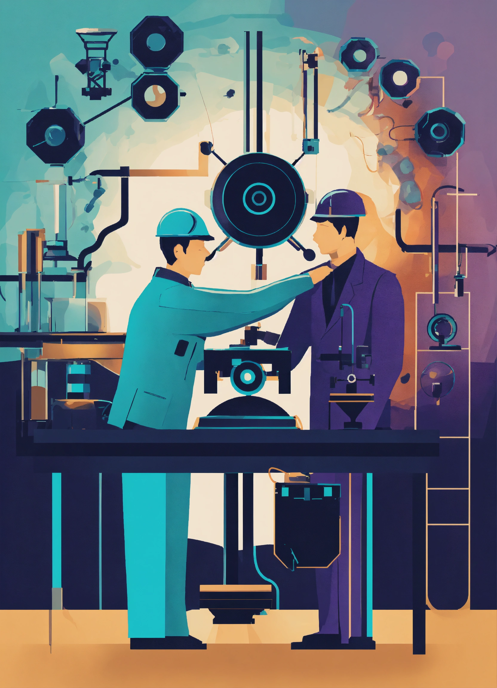 Lexica - A vector icon that represents an engineer supporting each ...