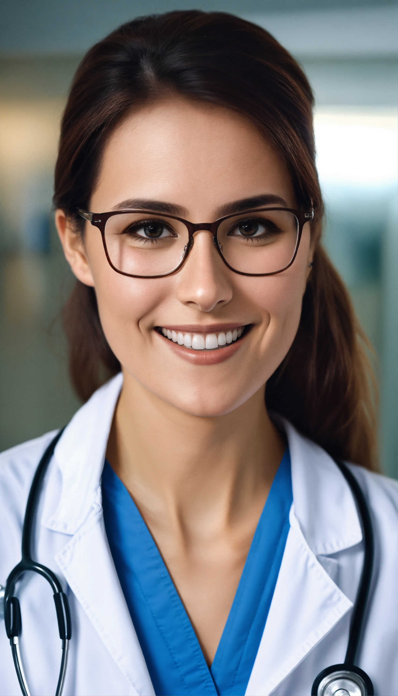 Lexica - A female doctor about 30 years old, professional, smiling ...