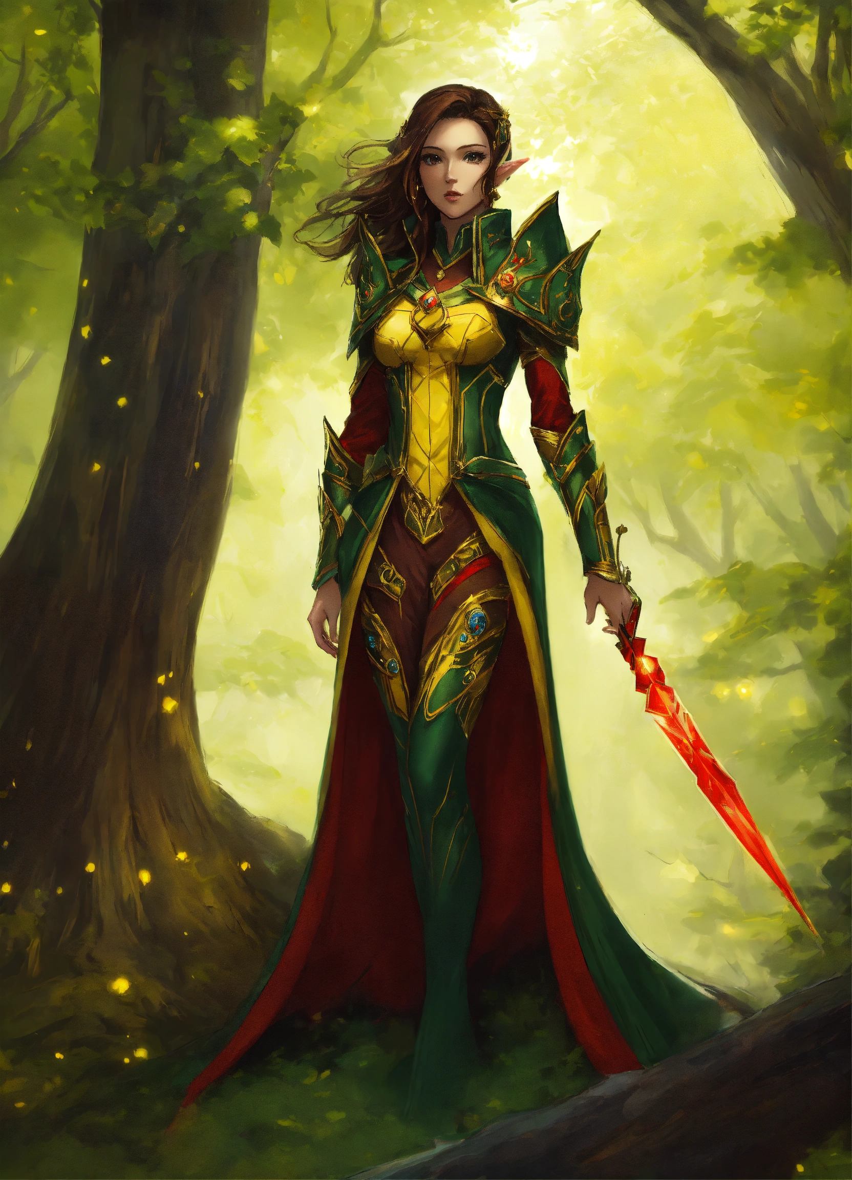 Lexica - Full body drawing of a sci fi high elf, royalty, princess ...