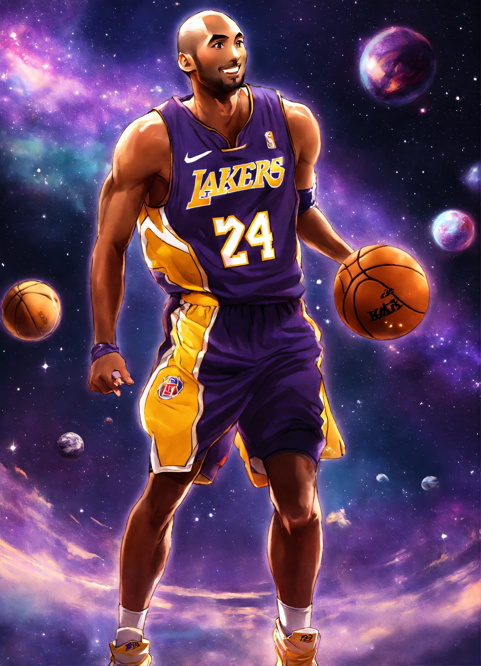 Lexica - Anime kobe bryant in space
