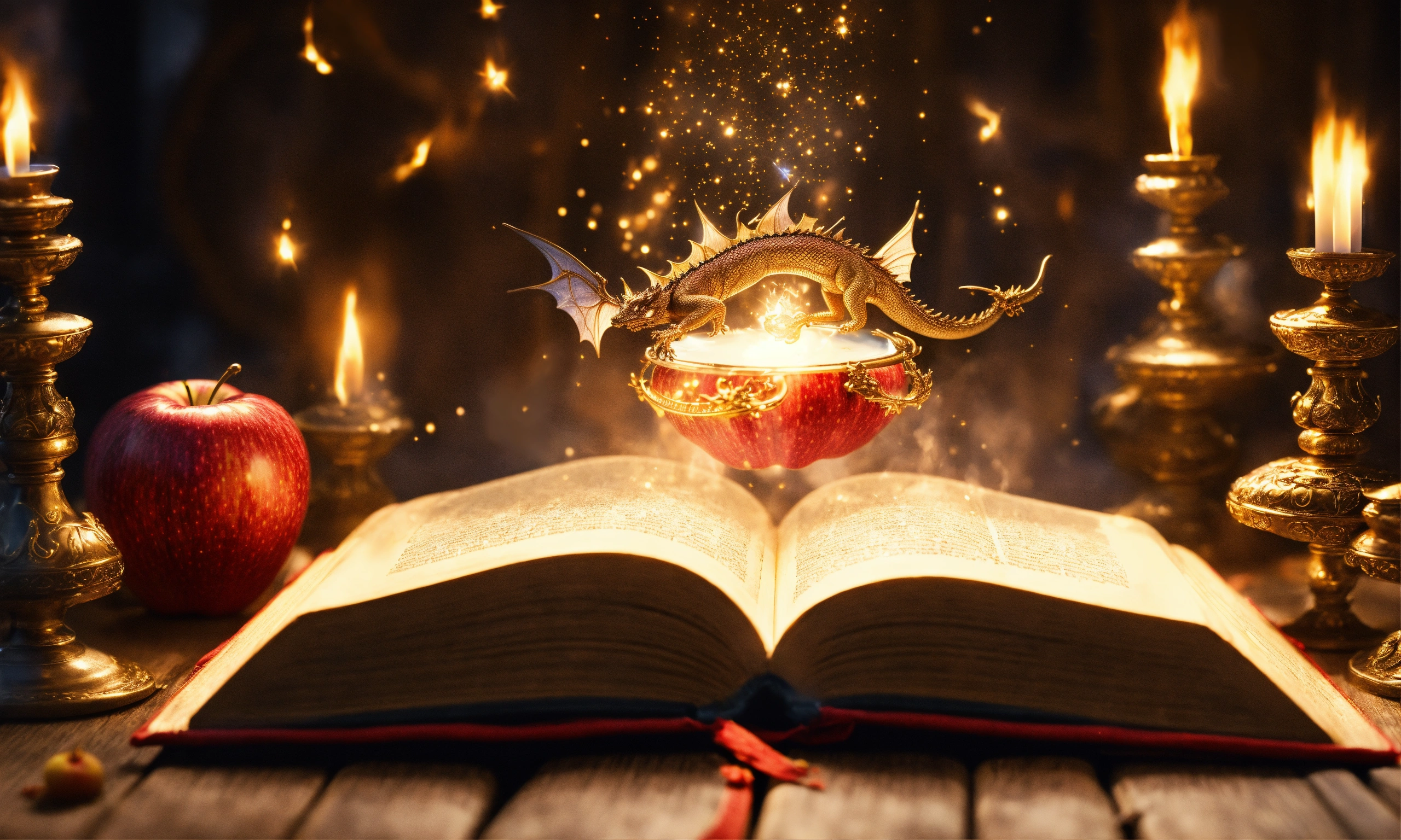 Lexica - A magic book from which magic bursts into the world, a magical ...