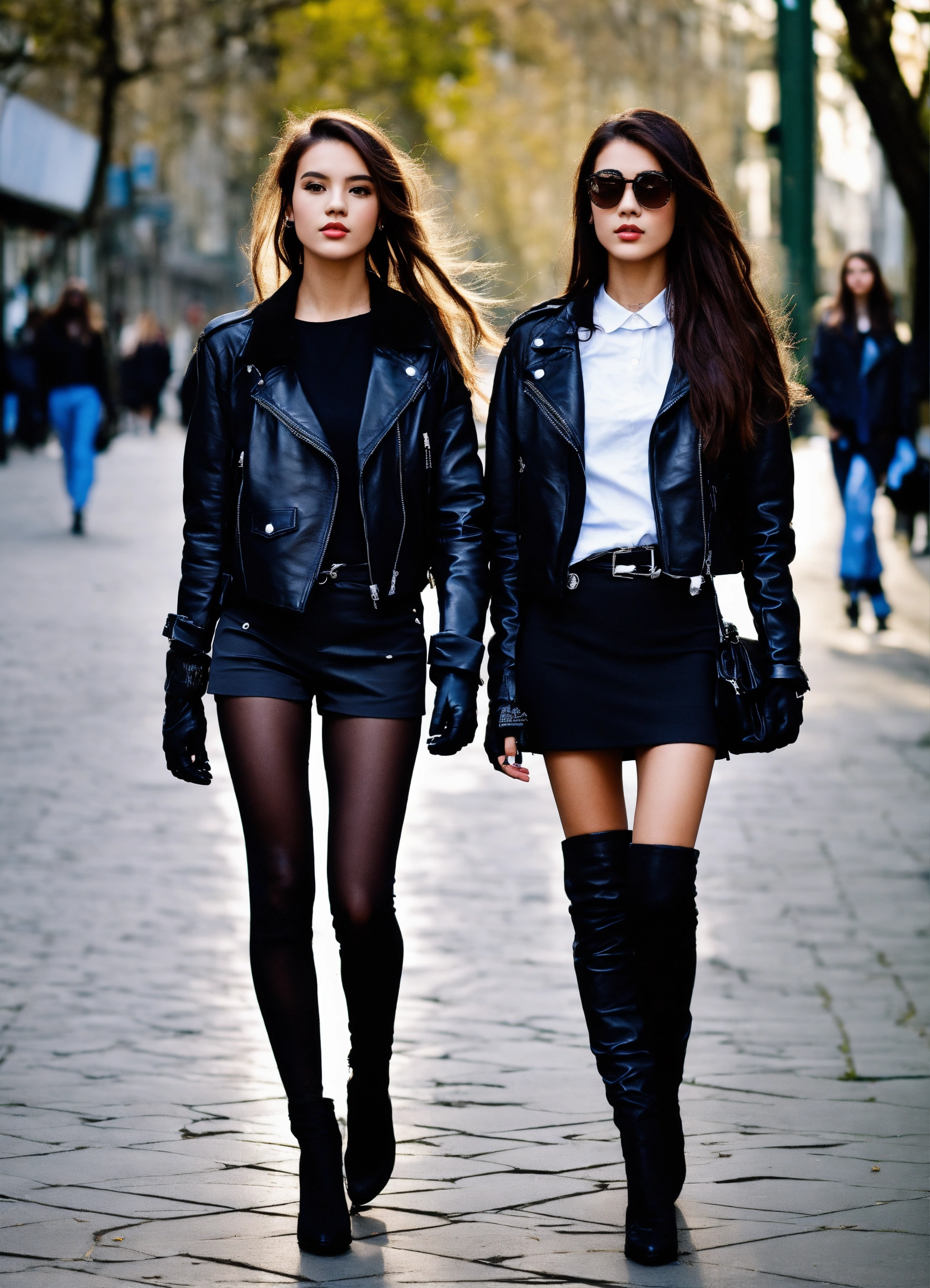 Lexica - Two 20 year old frensh female fashion bloggers wearing a black ...