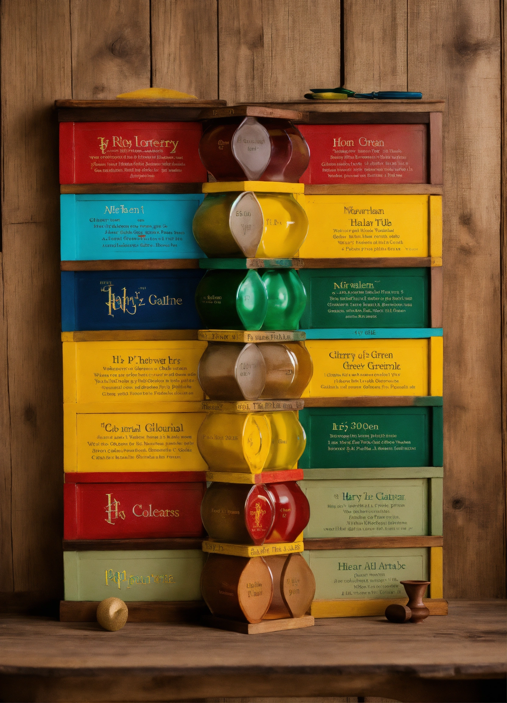 Lexica - Harry potter's table with 5 formulas color green, blue, red ...