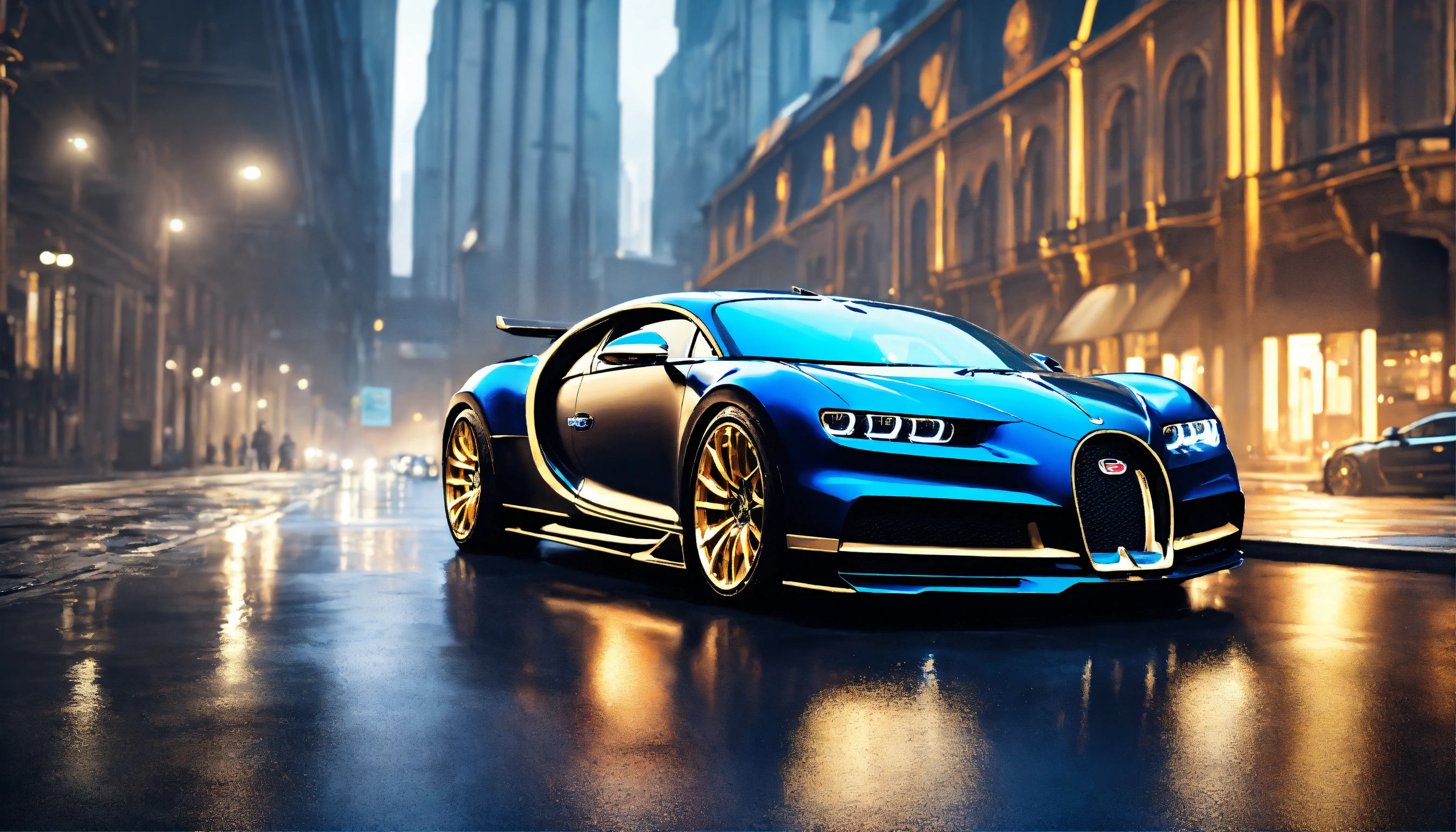 Lexica - Motion art, matte black with gold details, highly realistic ...