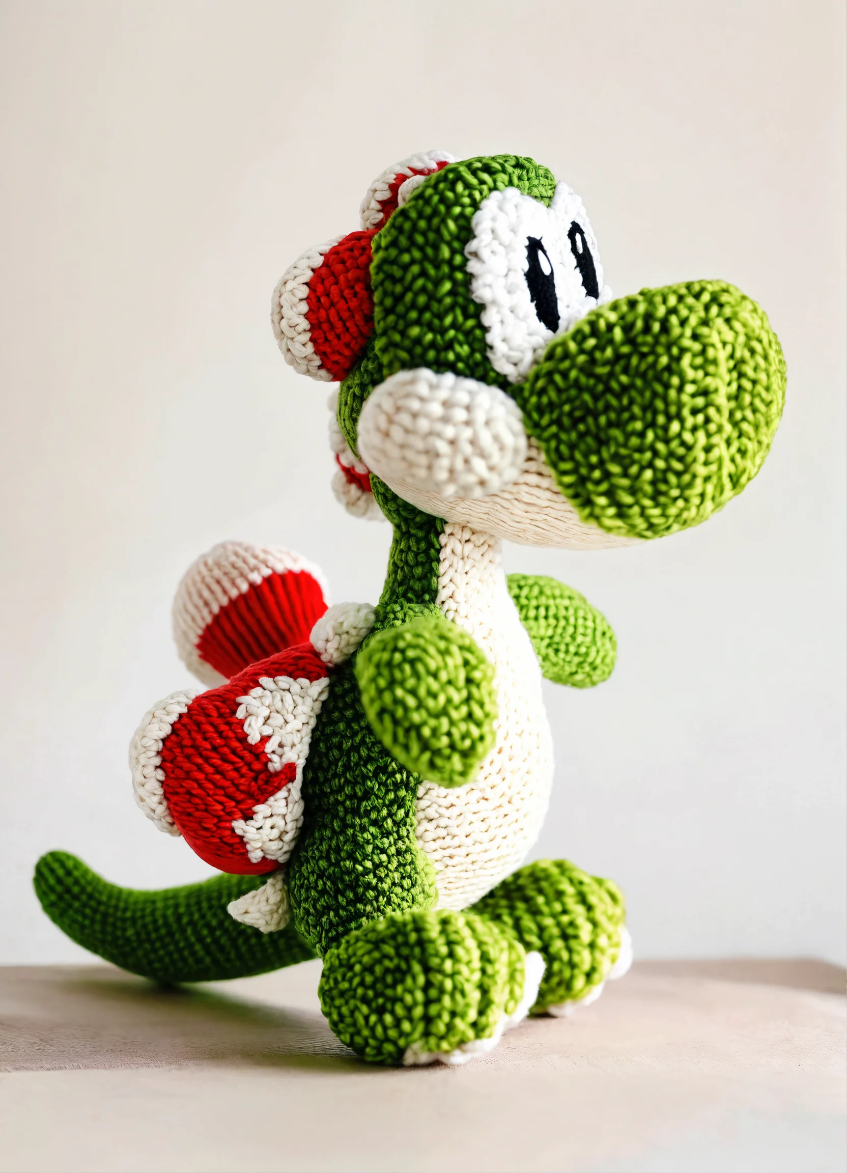 Lexica - Cute knit Yoshi plush