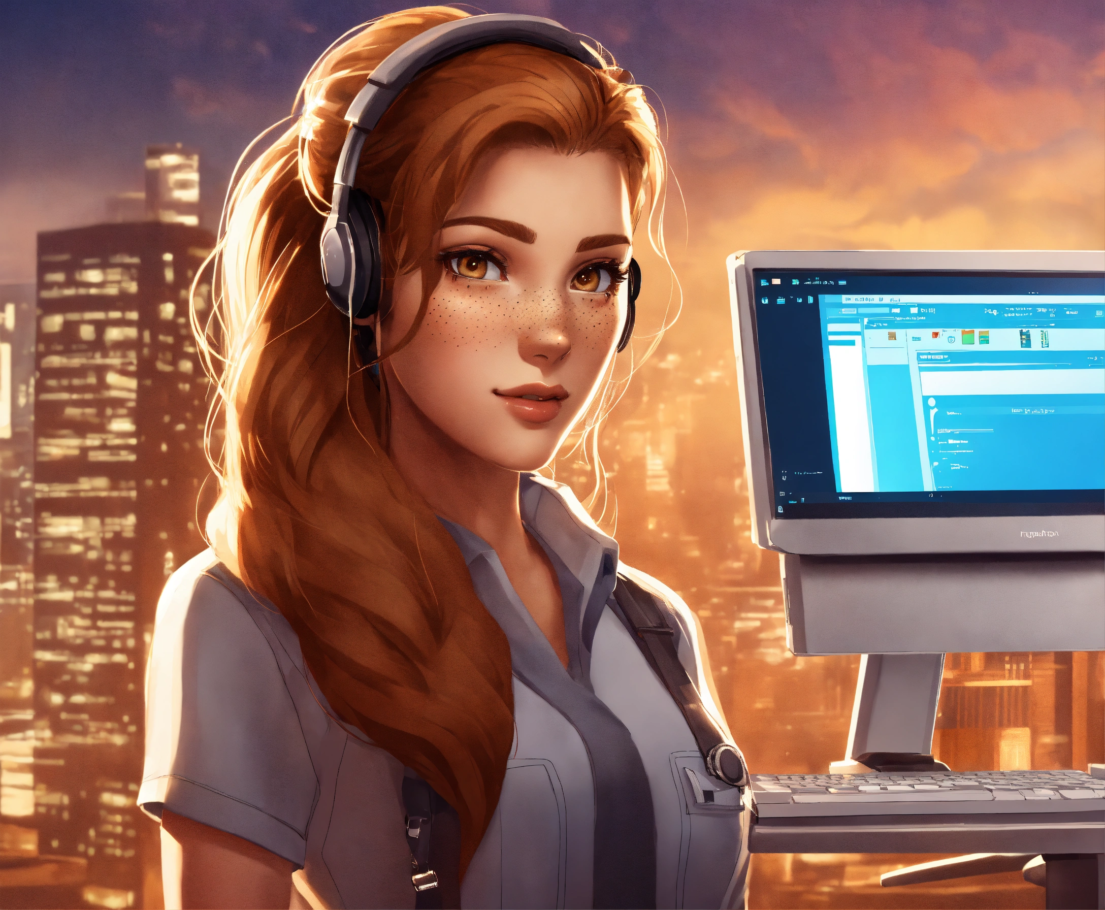 Lexica - A white intelligent, attractive female cartoon character ...