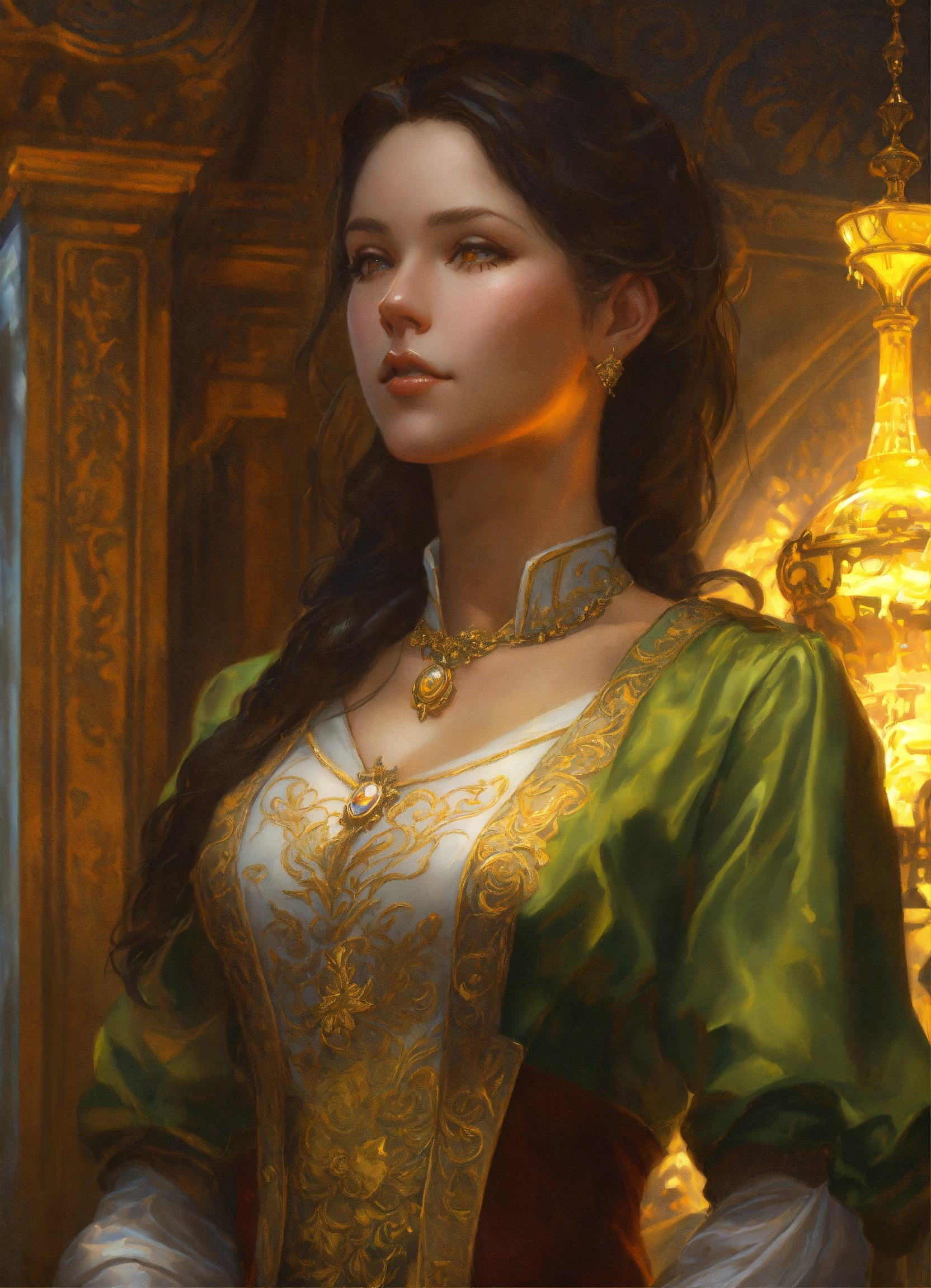 Lexica - The beautiful female servant portrait art by Donato Giancola ...