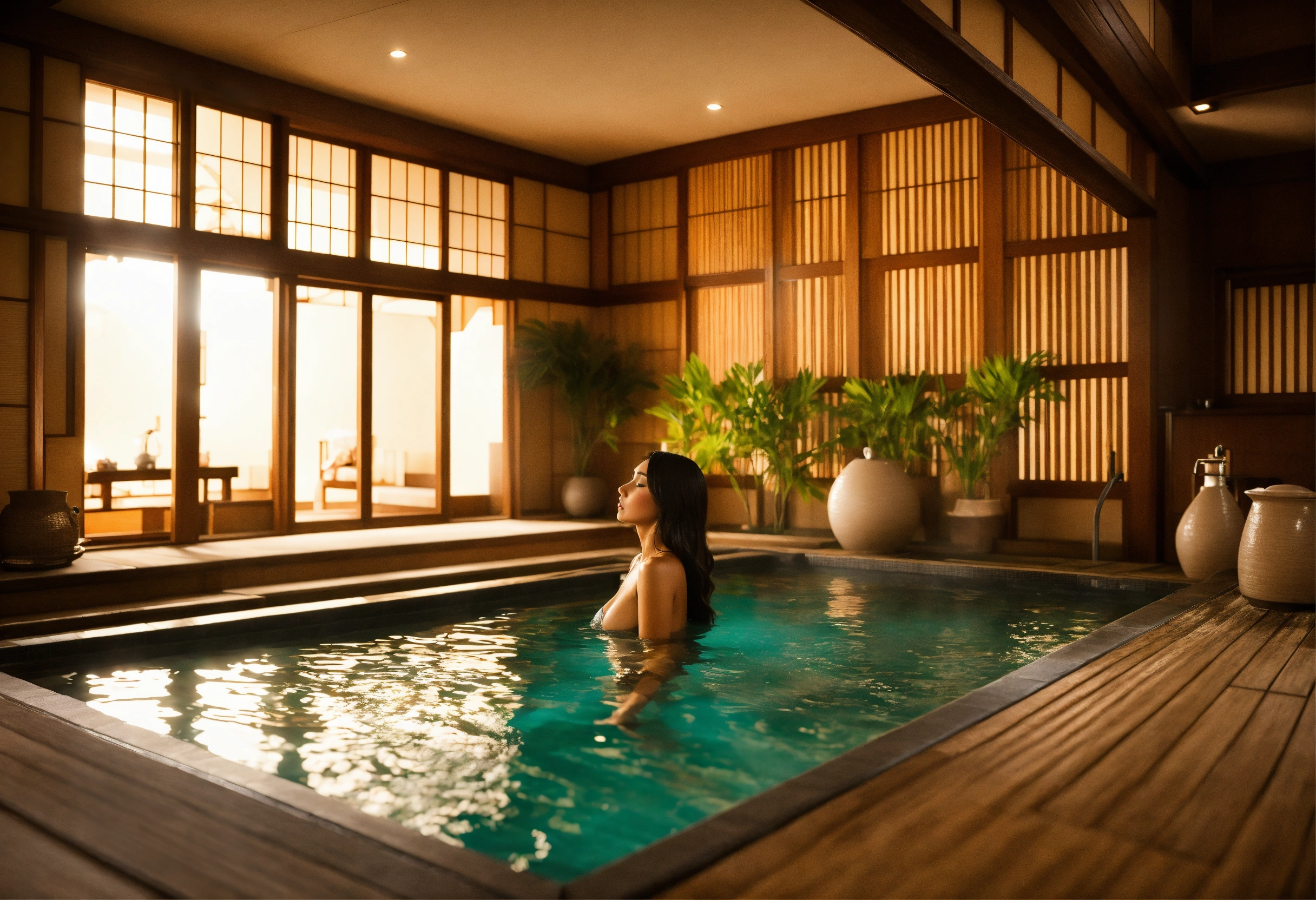 Lexica - Gorgeous Anissa Kate swimming in luxurious Japanese hot ...