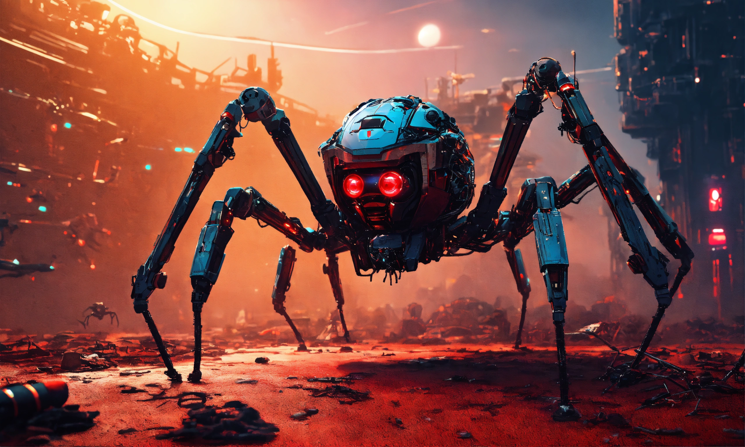 Lexica - Swarms of robotic spider creatures with armored spider like ...