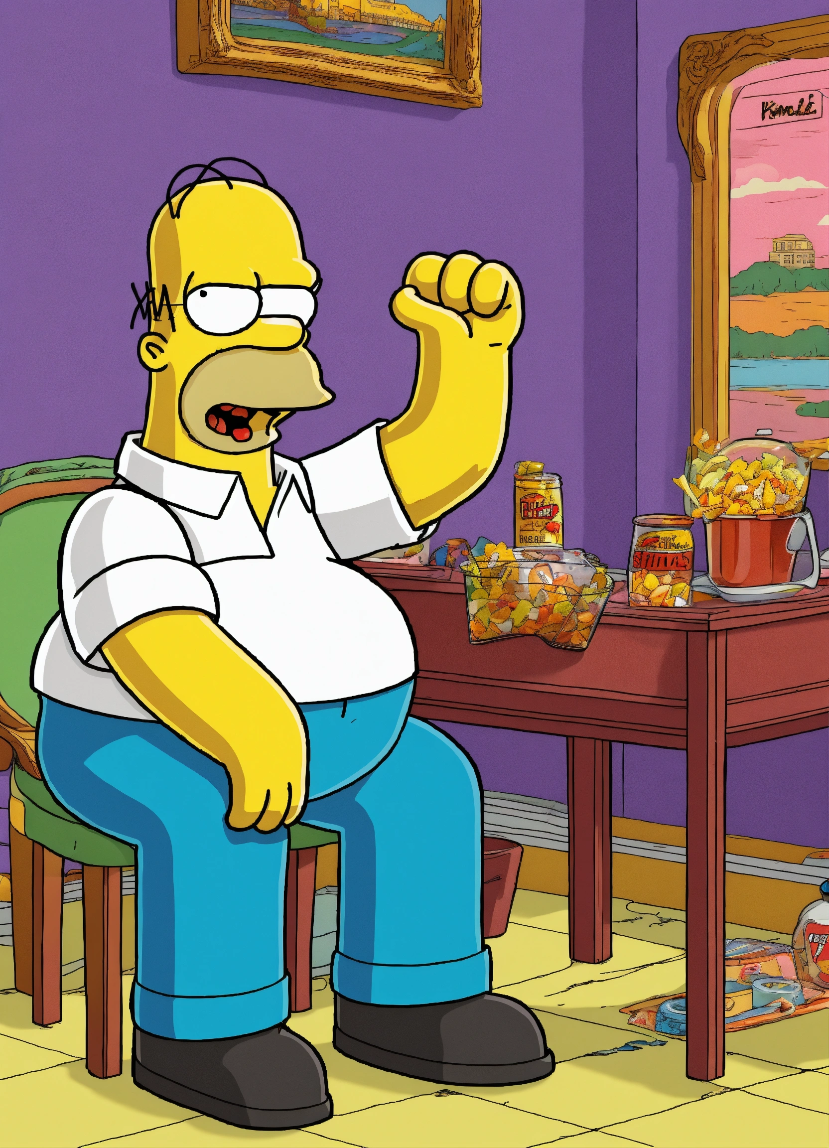 Lexica - Skinny Homer simpson