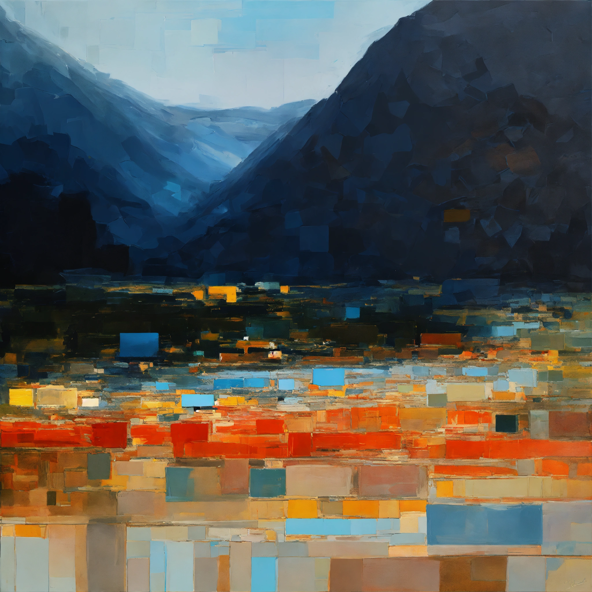 Lexica - Refyk Anadol style, recursive art, oil painting, recursive art ...