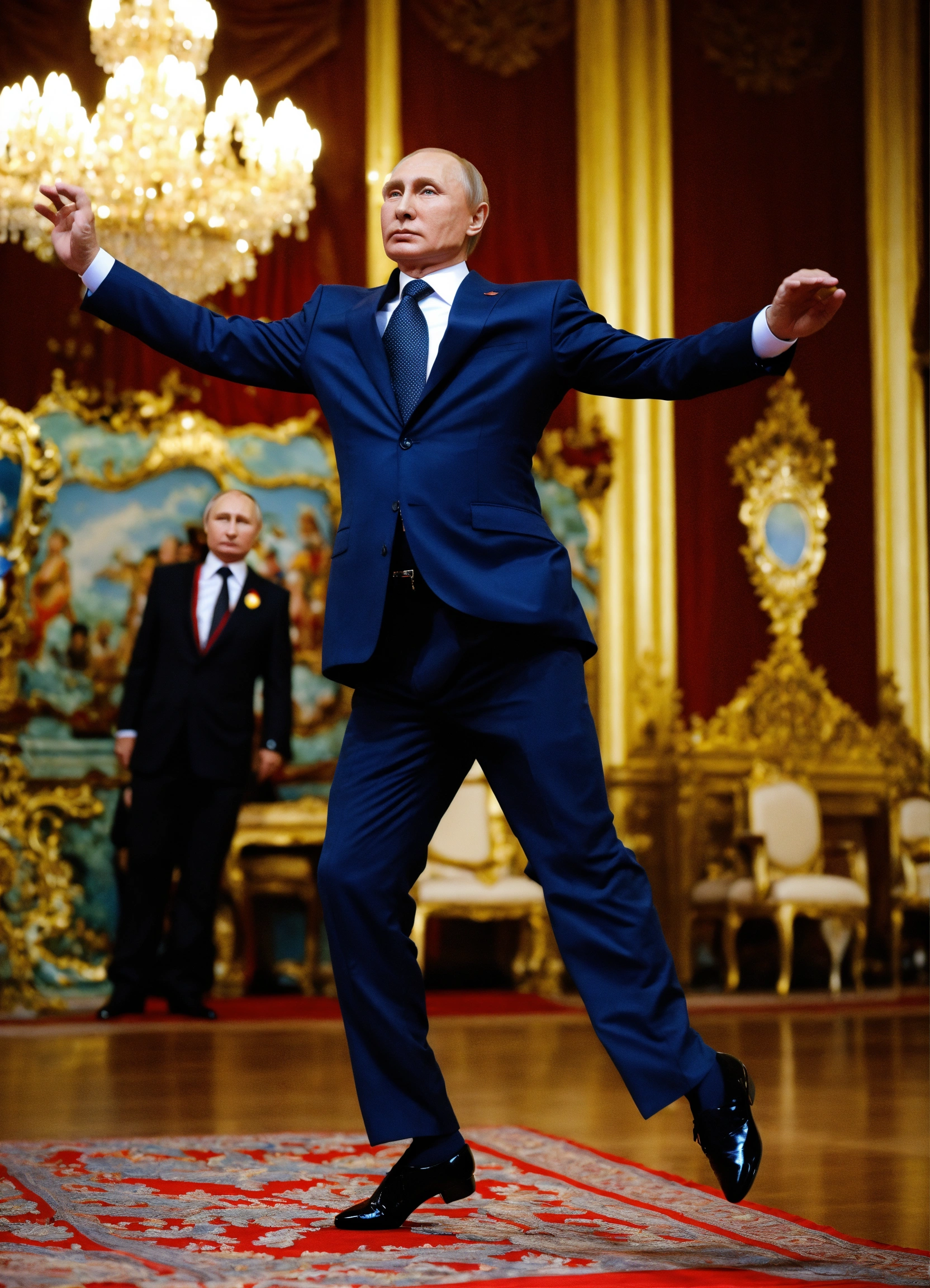 Lexica - Putin doing flamboyant ballet