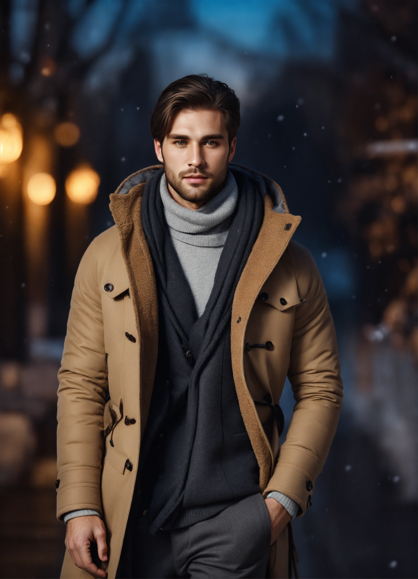 Lexica - Ultra-realistic handsome 30-year-old man with brown straight ...