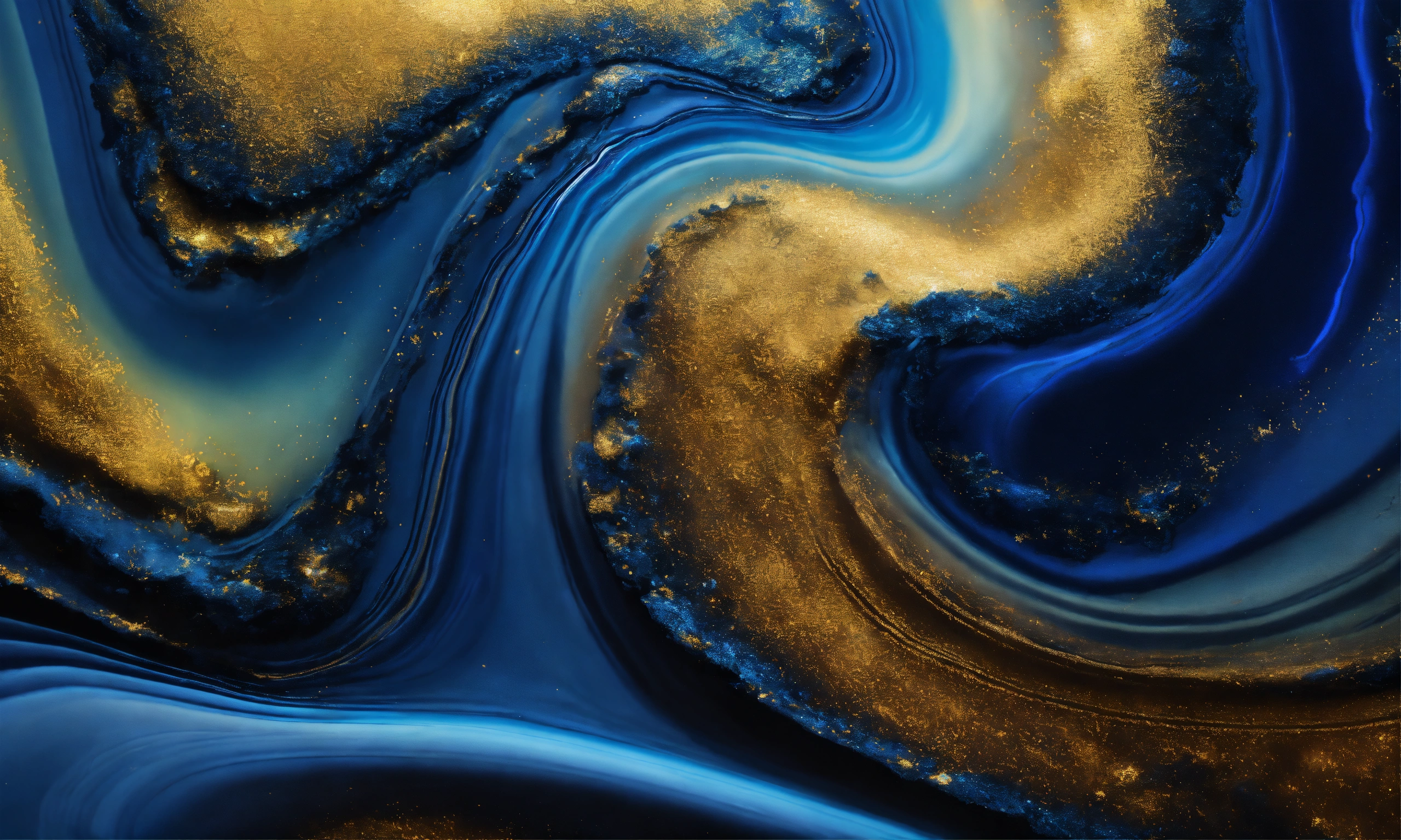 Lexica - Shades of hue of dark blue and blues flowing texture, marbling ...