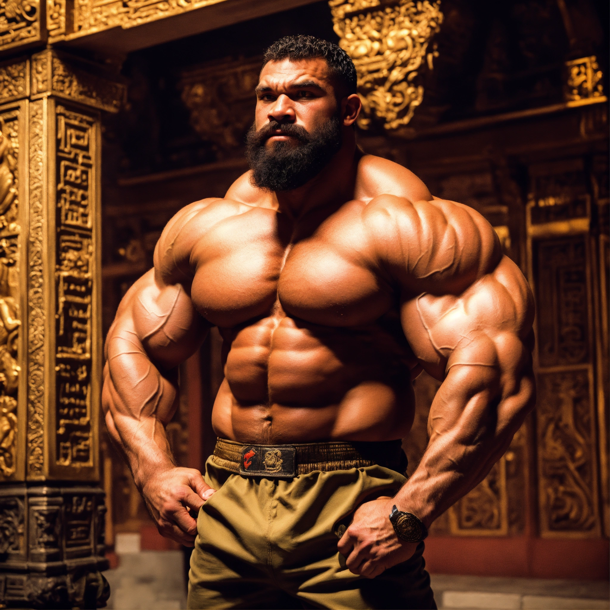 Lexica - 30-year-old hairy man with big muscles, Balrog from Street ...