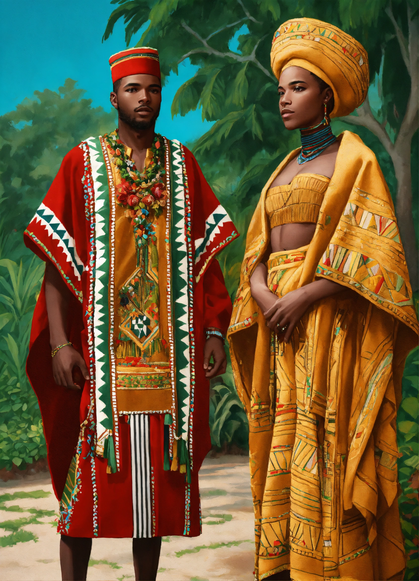 Lexica - ILLUSTRATE a good-looking Cameroonian man and woman with ...