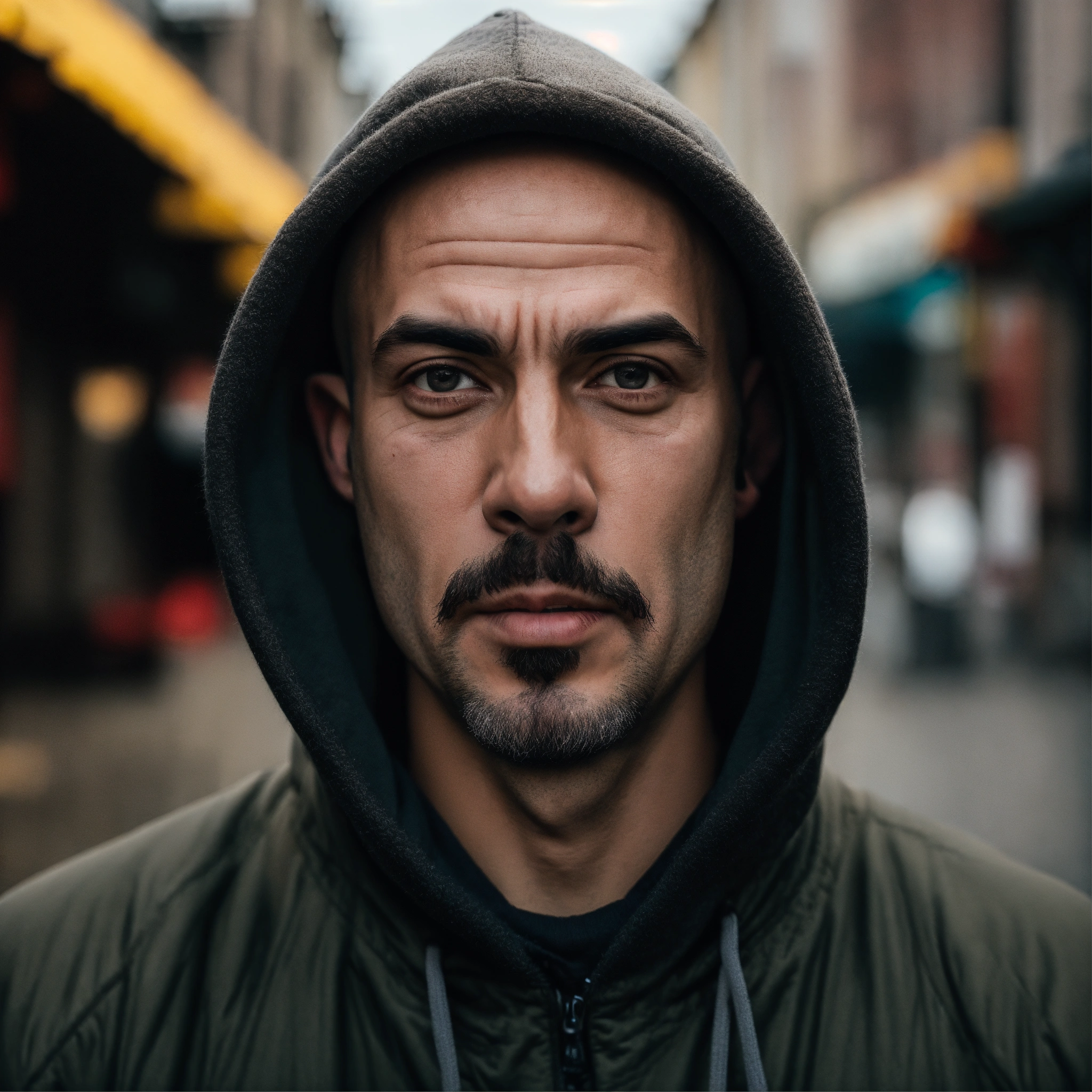 Lexica - A HUGE BALD CREEPY LOOKING MAN WITH A LITTLE GOATEE AND NO ...