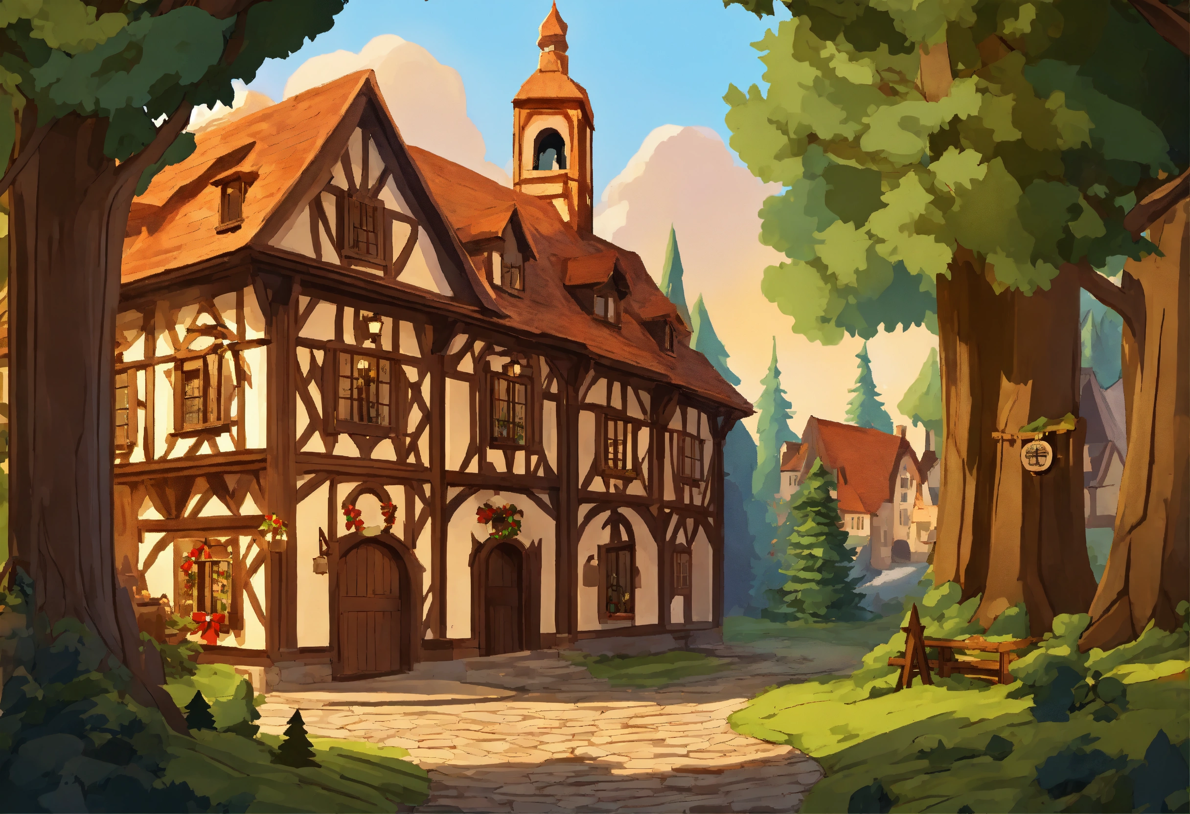 Lexica - Wood scrolsaw layered christmas svhwibbogen Forest Scene of ...