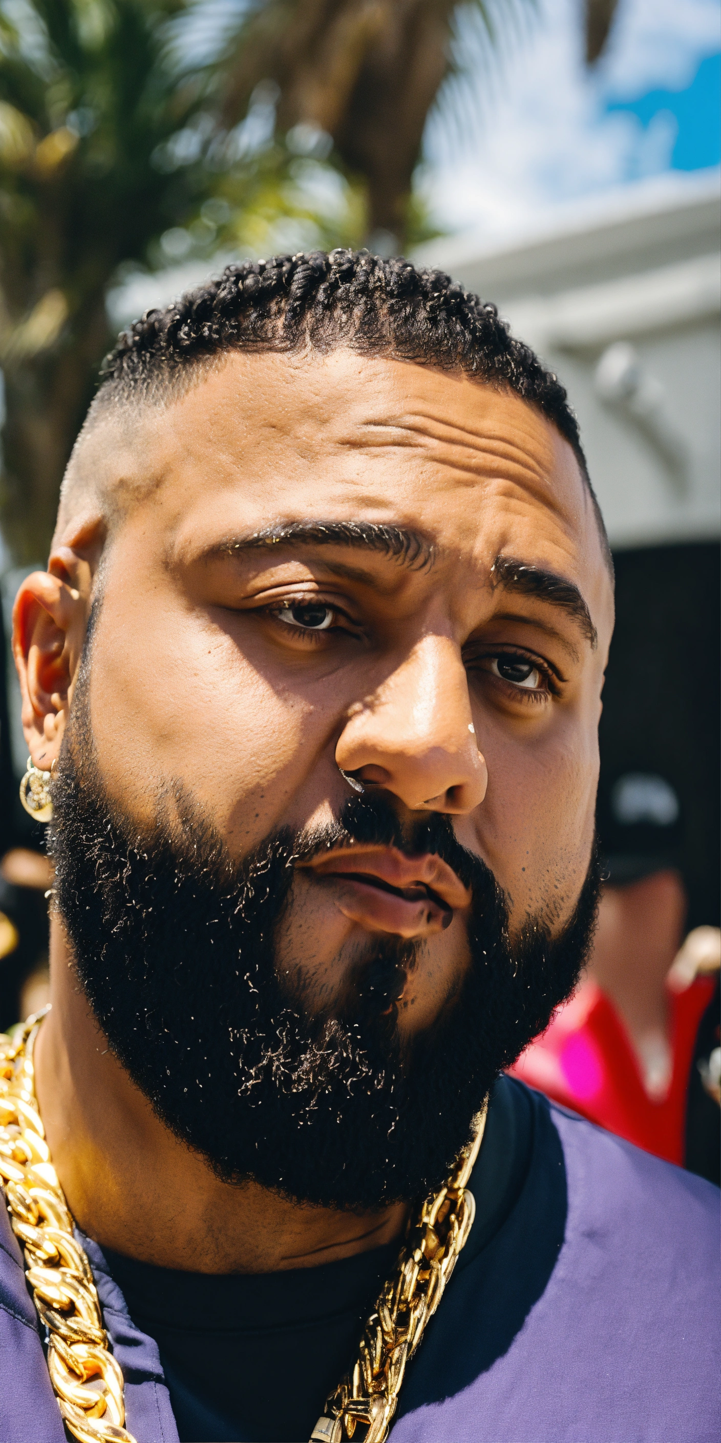 Lexica - Close up of dj Khaled in Miami