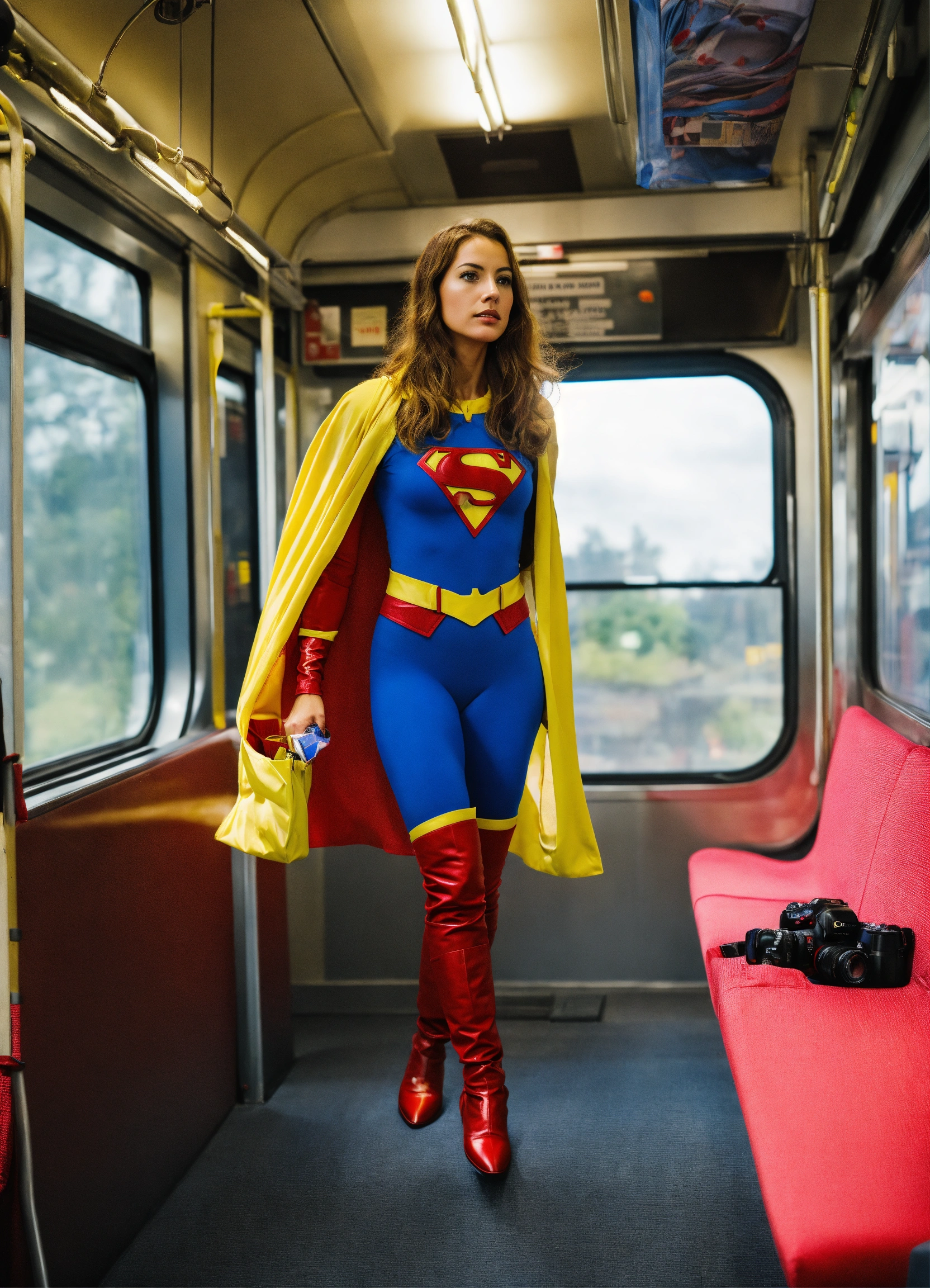 Lexica - Superhero wears a bag. riding the train with Juliet, the ...