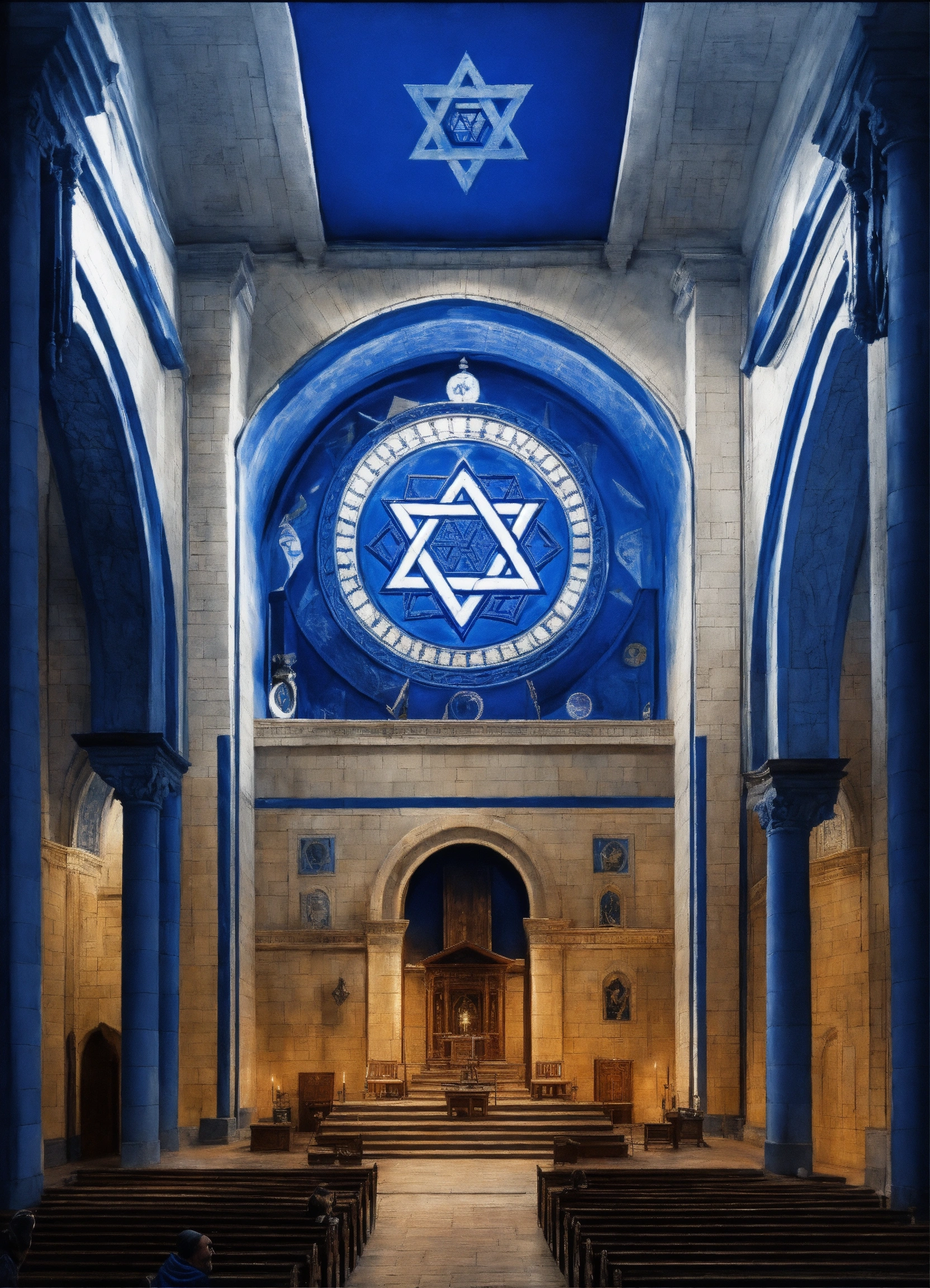 Lexica - Evil demonic Synagogue of Satan, star of david, Israeli flag ...