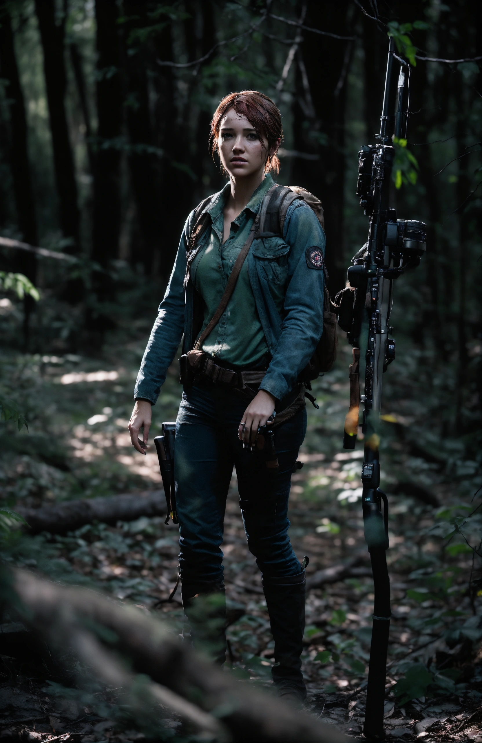 Lexica - 8k photo of cosplayer of Ellie from The Last of Us, in a ...