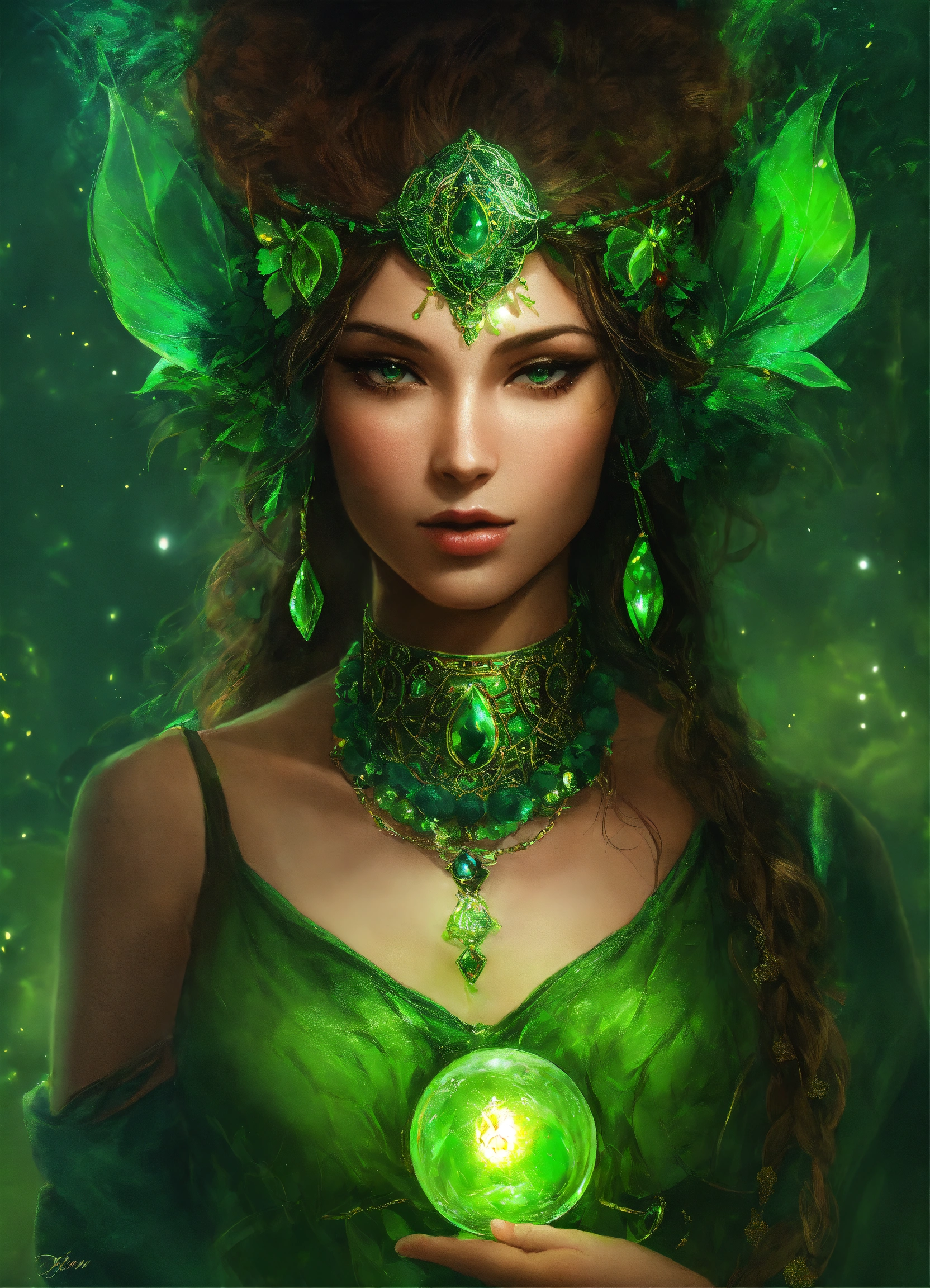 Lexica - A Dathomirian woman with green magic.