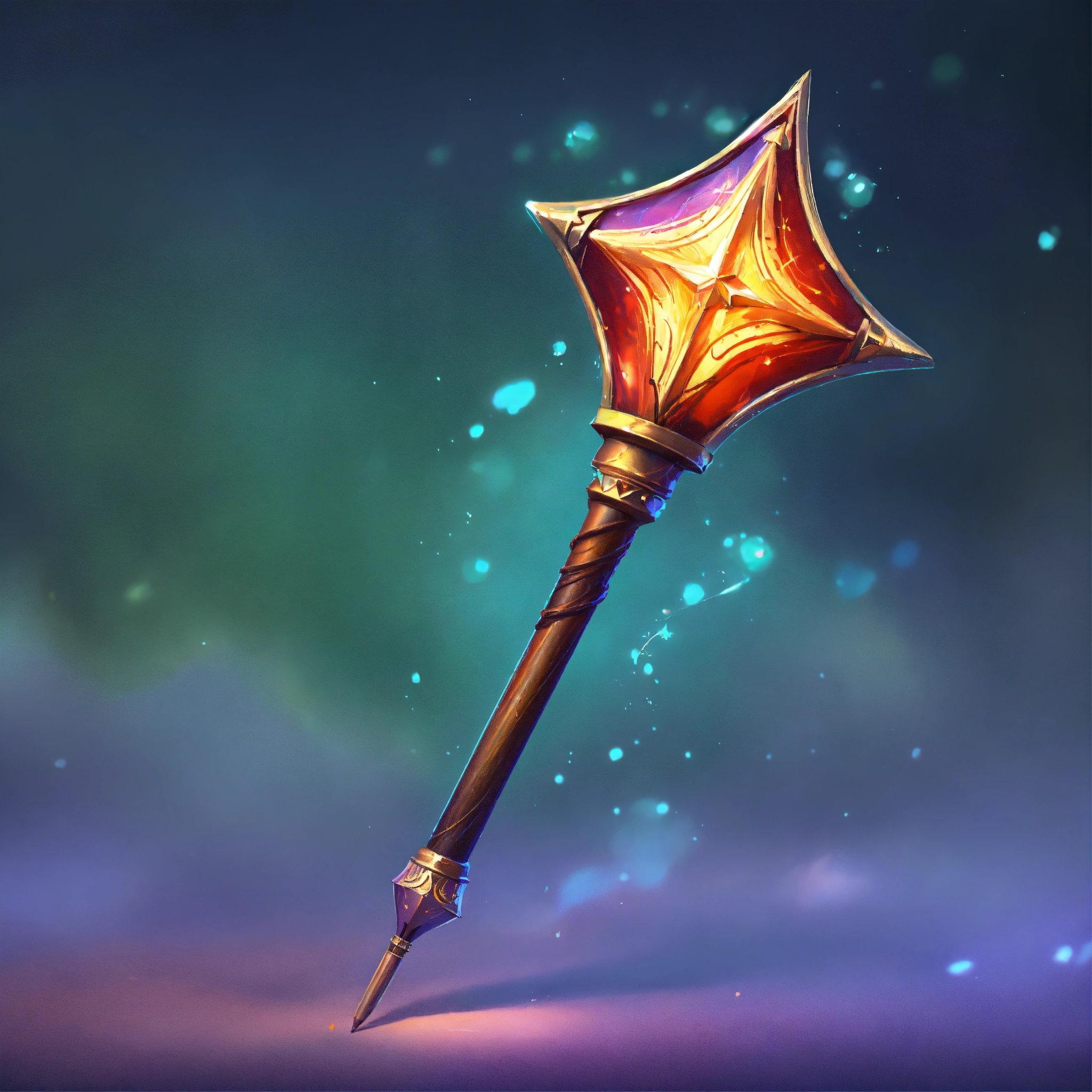 Lexica - Fantasy magic wand, isolate objects, realistic cartoon oil ...