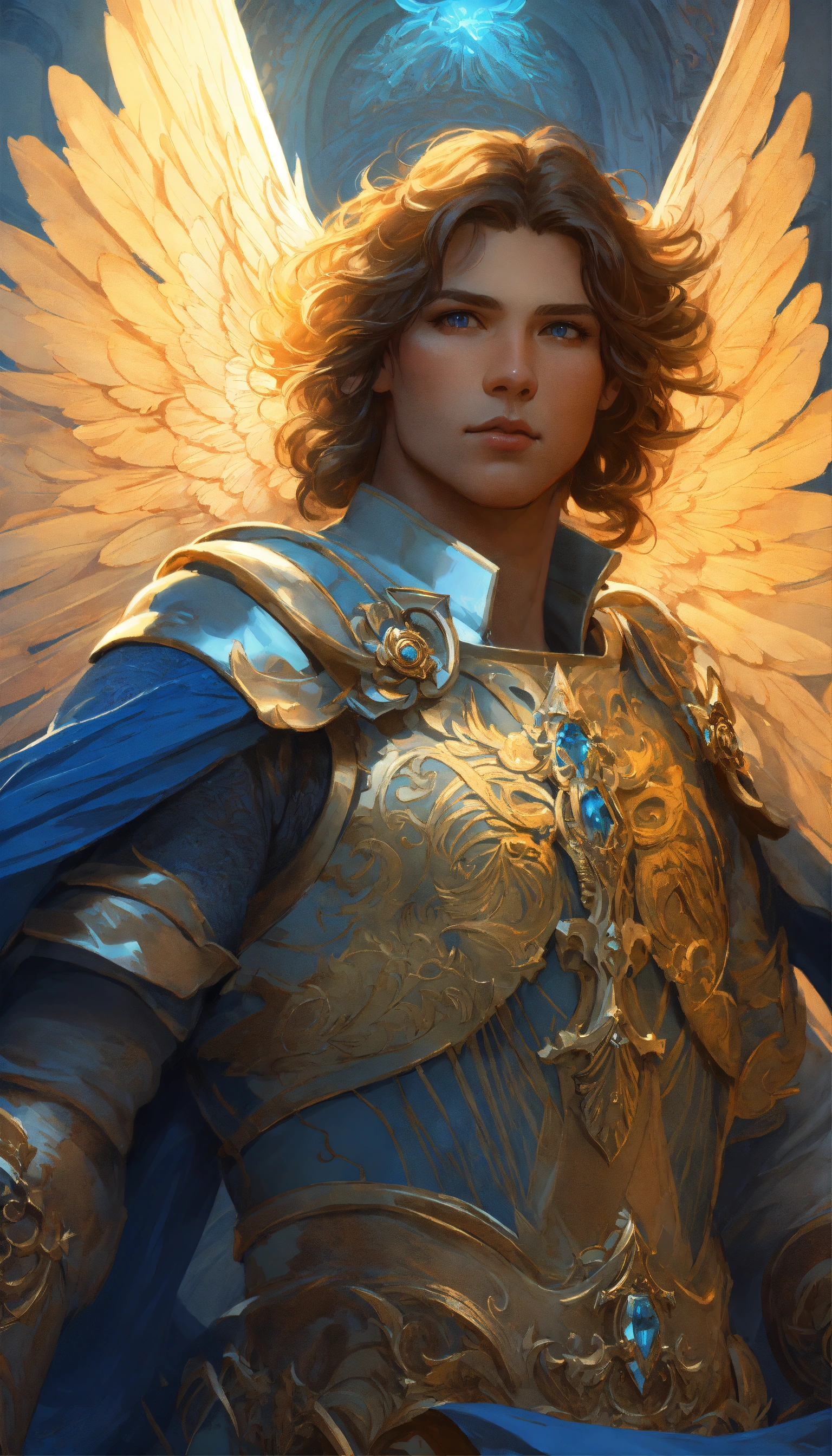 Lexica - Male angel, wings, intricate, headshot, very detailed, digital ...