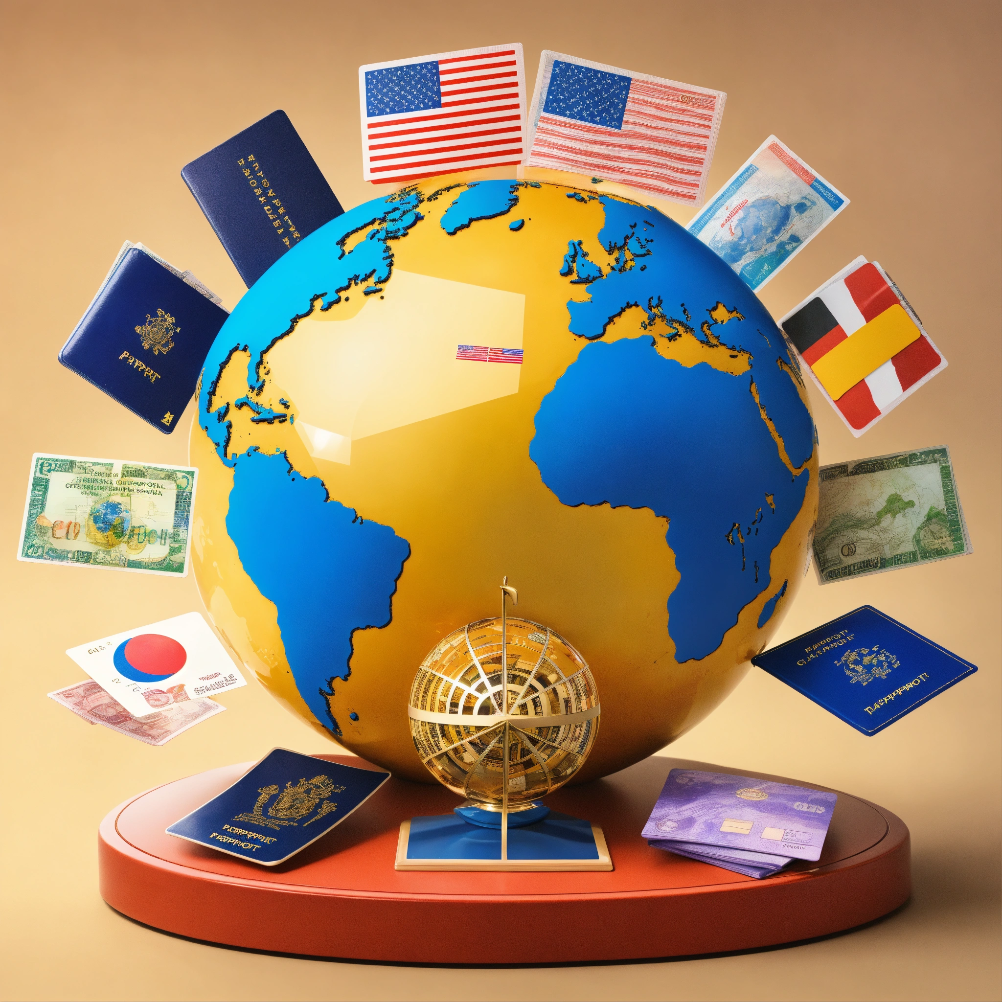 Lexica - Earth Globe and Passports Description An earth globe ...