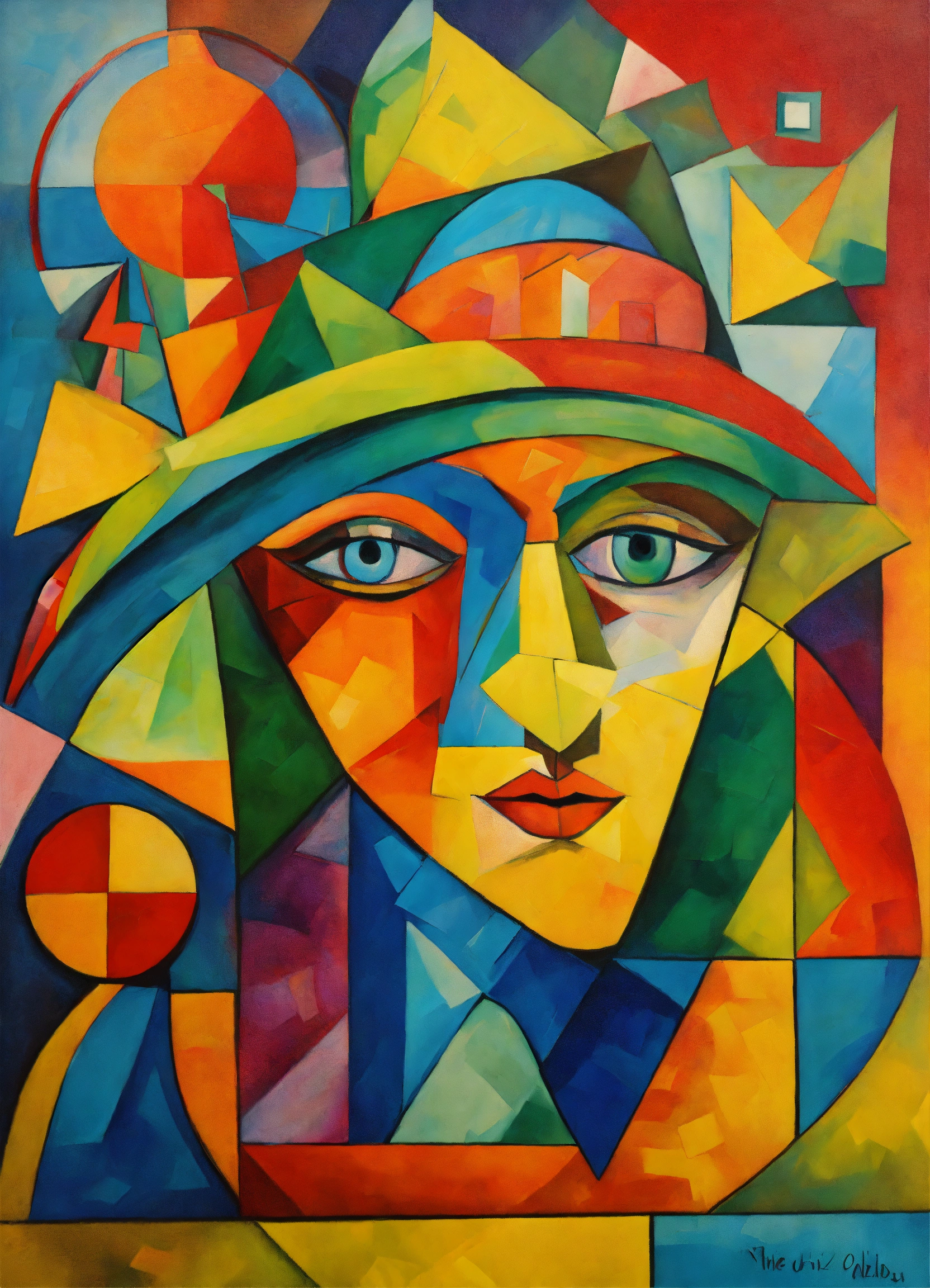Lexica - Painting "The Wizard of Oz", a colorful Cubist painting in the ...