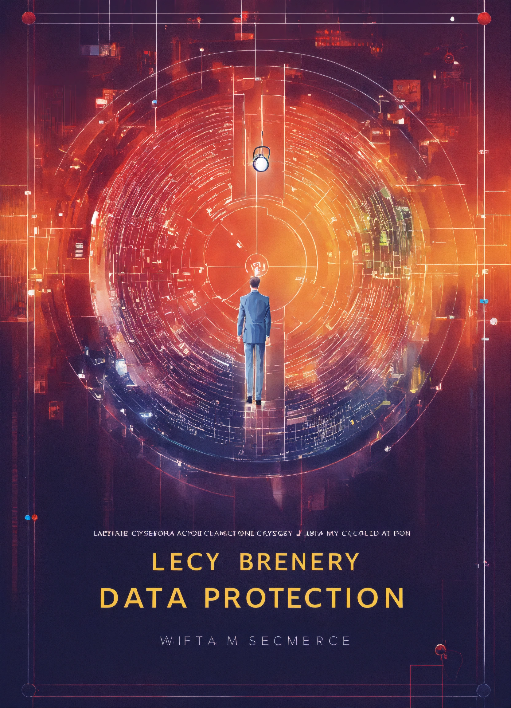 Lexica - A book cover for a legal handbook on data protection featuring a Cybersecurity Expert.