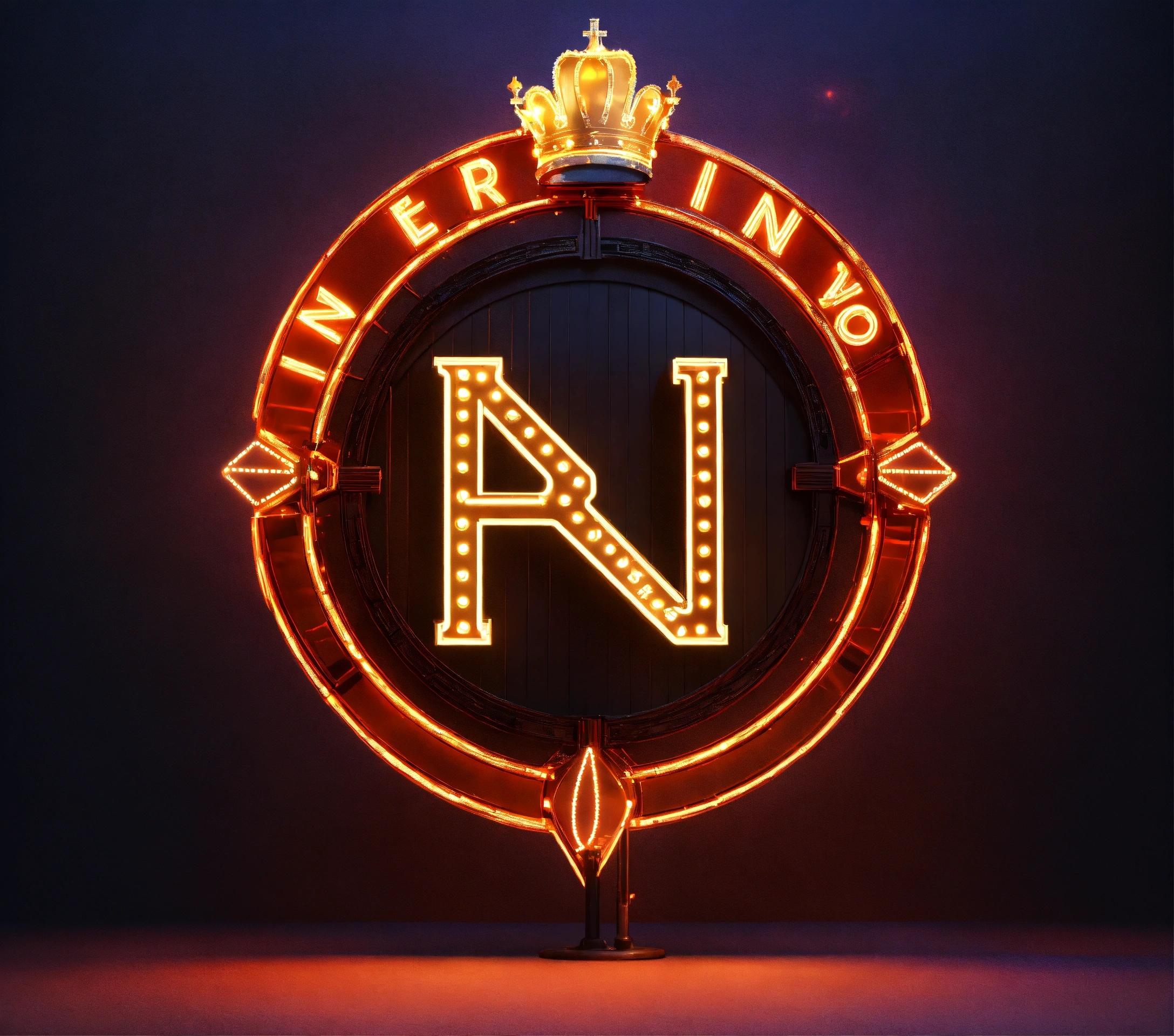 Lexica - Photo realistic RN letter in the middle, perfect round ...