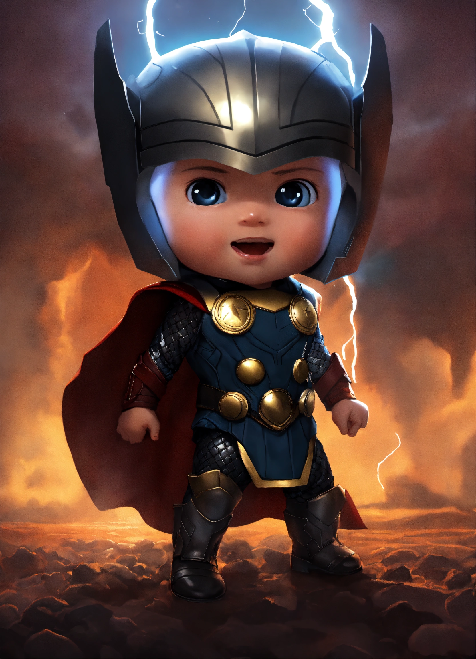 Lexica - Thor but babies dark