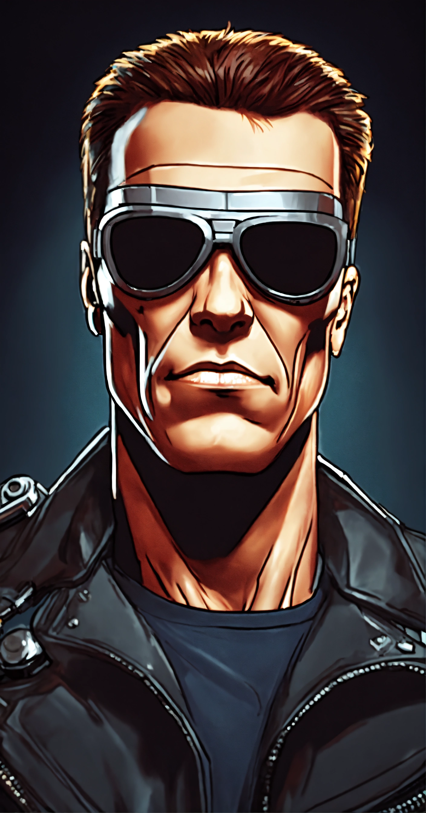 Lexica - Terminator in cartoon style