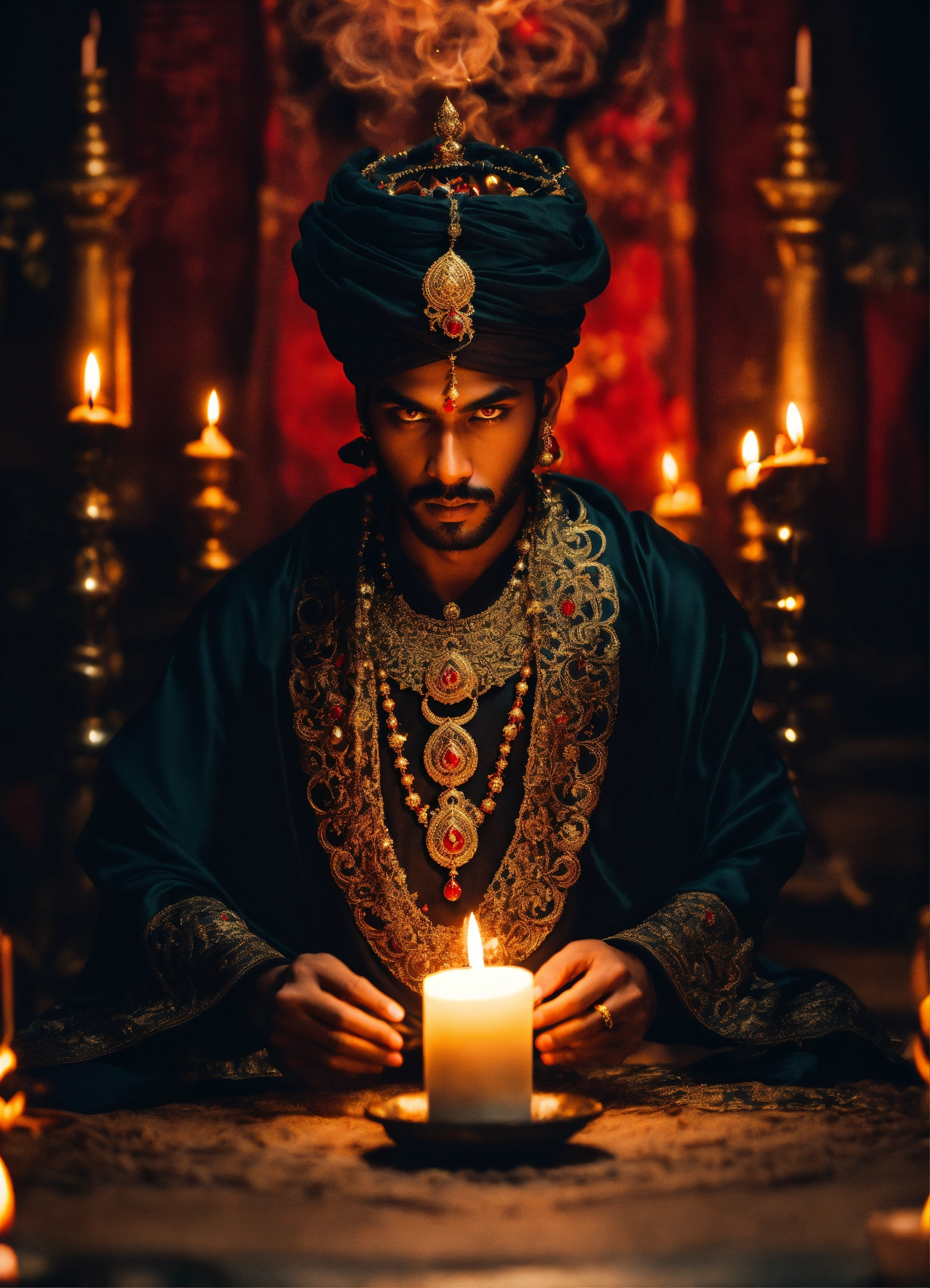 Lexica - Dark, mysterious and dramatic portrait of a young handsome ...