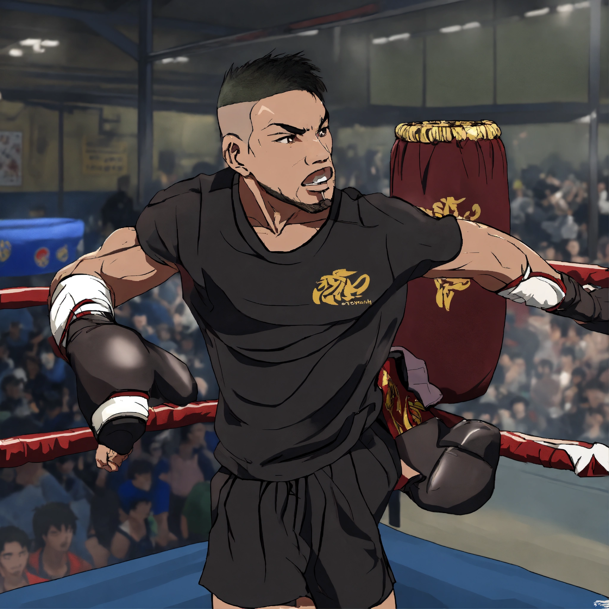 Lexica - Muay thai fighter smoth,anime,high quality