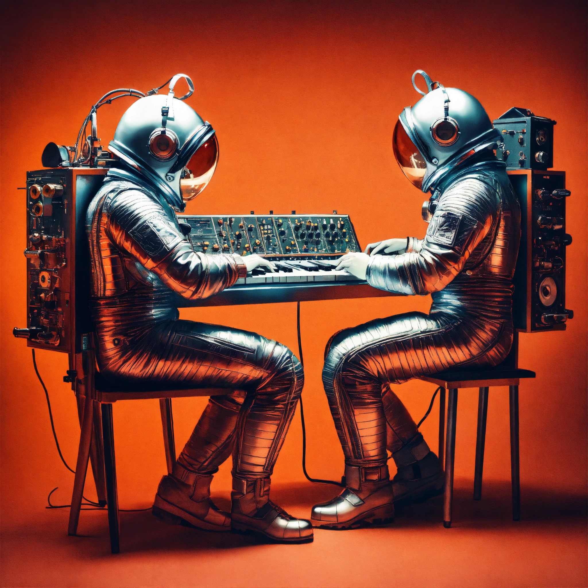 Lexica - Intricate detailed artwork two astronauts playing on an ...
