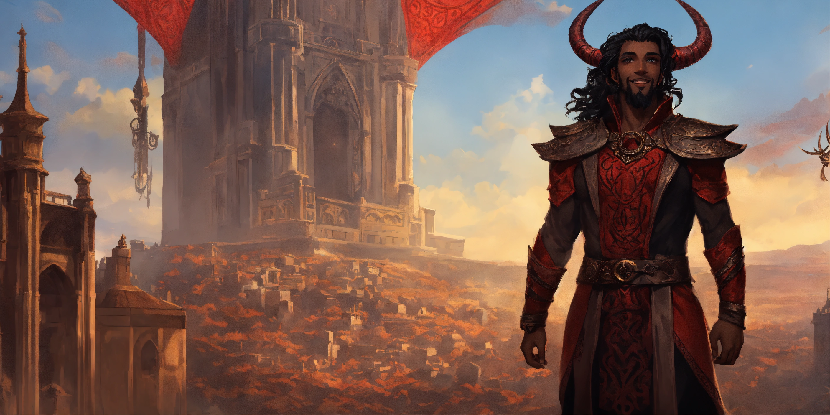 Lexica - A tiefling from Dungeons and dragons, a lean and wiry build ...